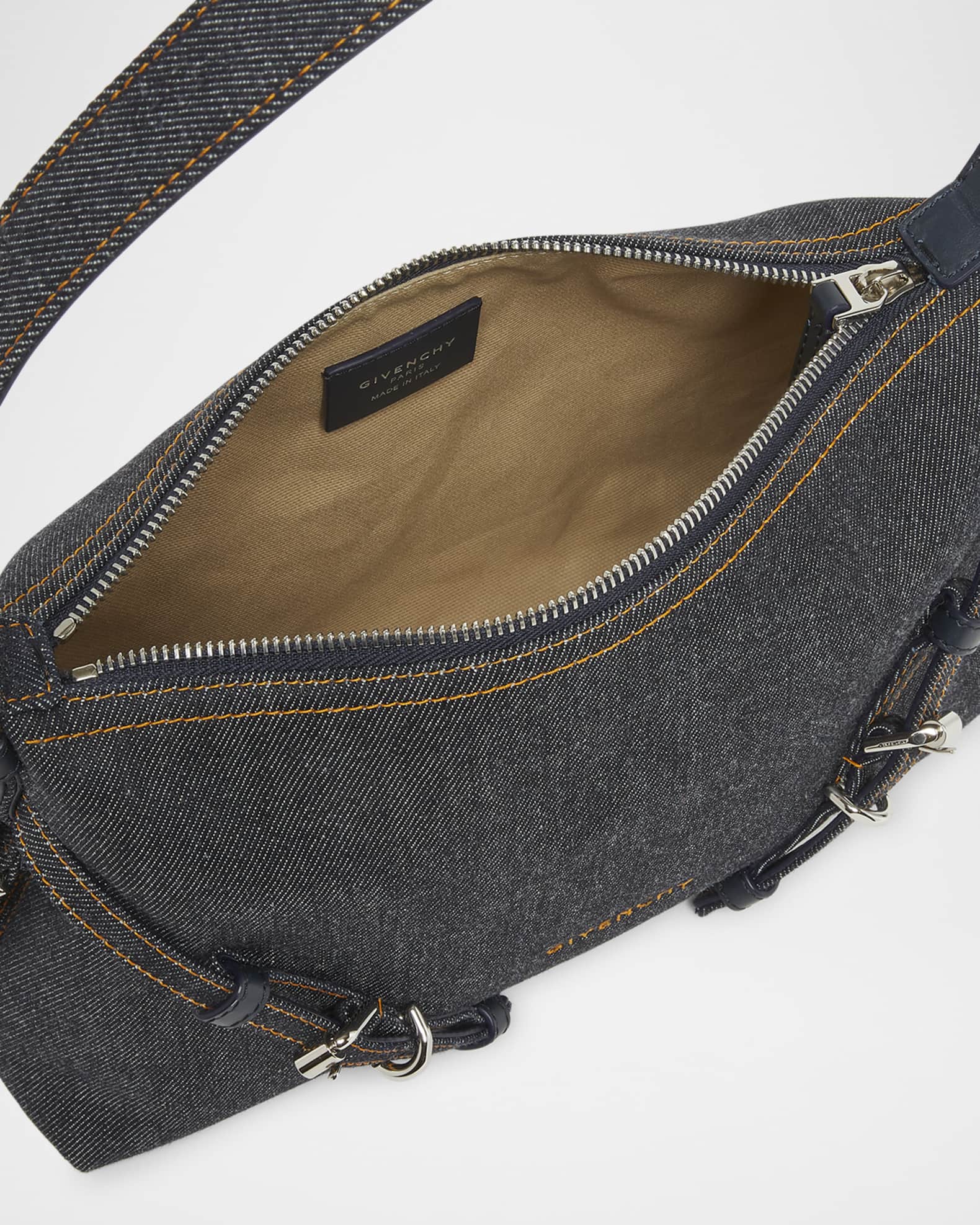 Givenchy Voyou Mini Shoulder Bag in Denim | Neiman Marcus