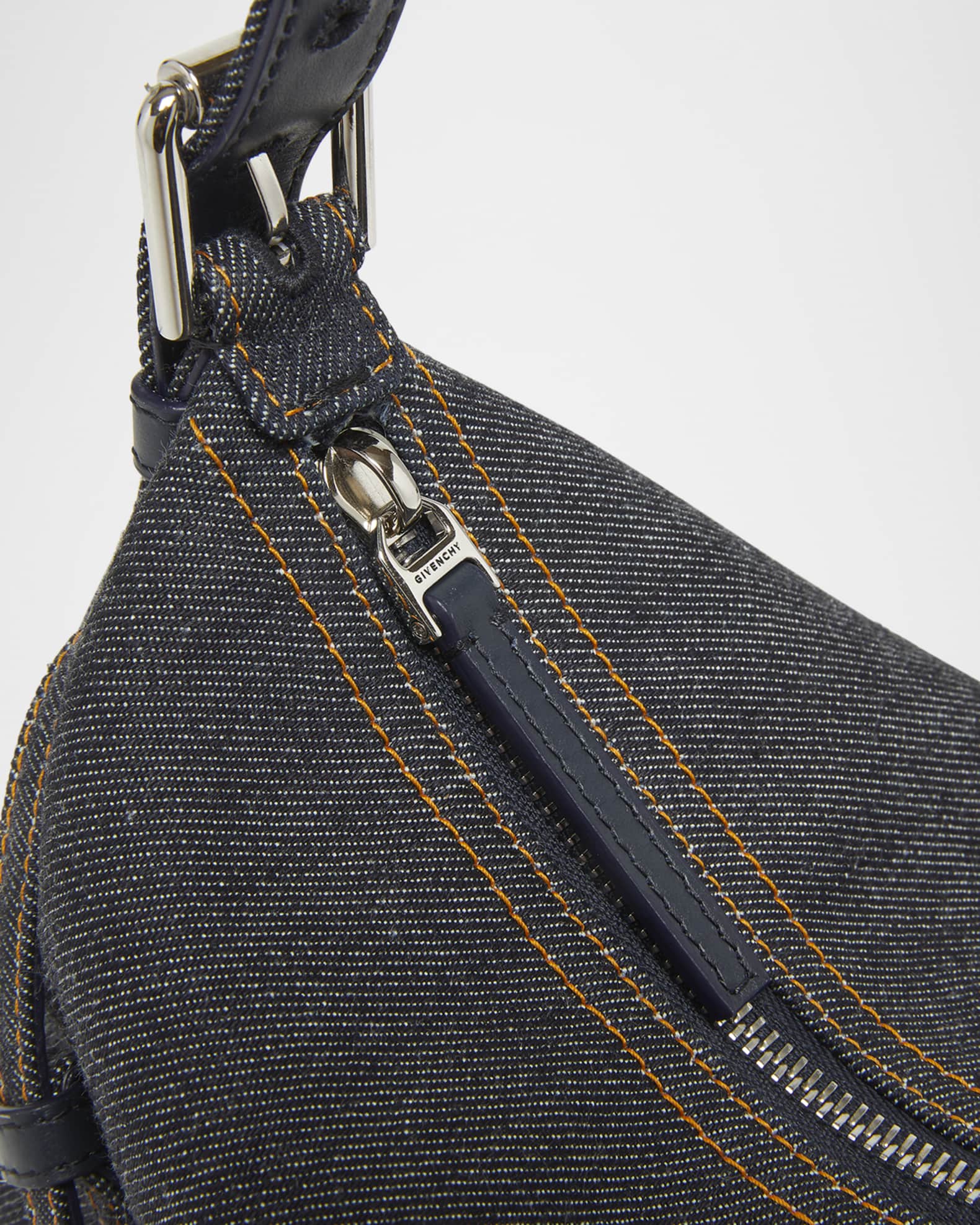 Givenchy Voyou Mini Shoulder Bag in Denim | Neiman Marcus