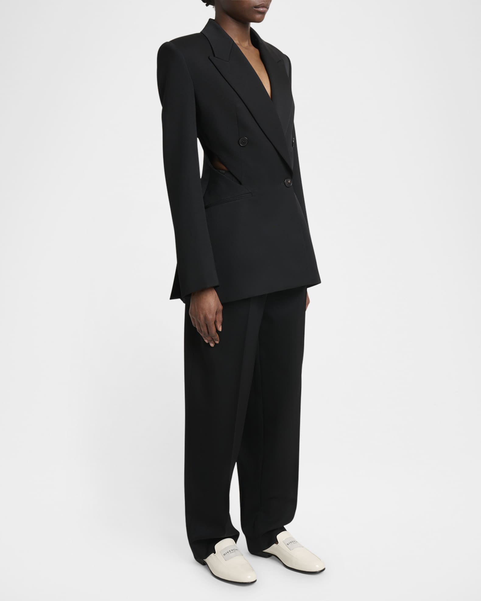 Givenchy Leather Label Loafers | Neiman Marcus