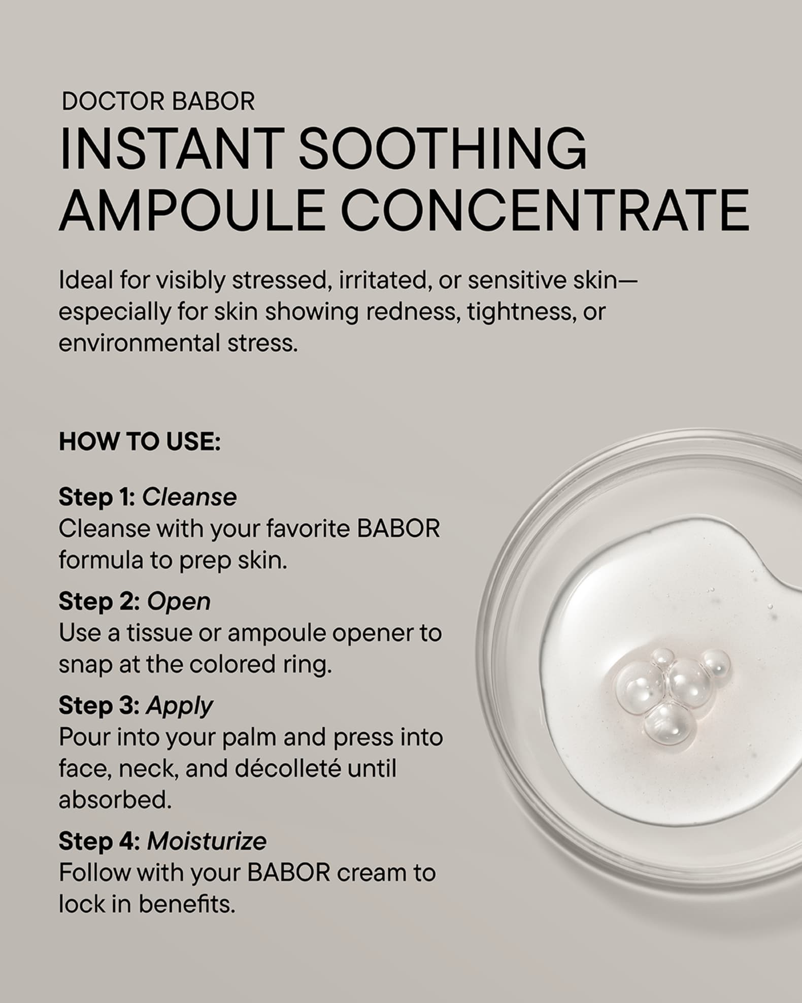 BABOR Instant Soothing Ampoule Serum Concentrate | Neiman Marcus