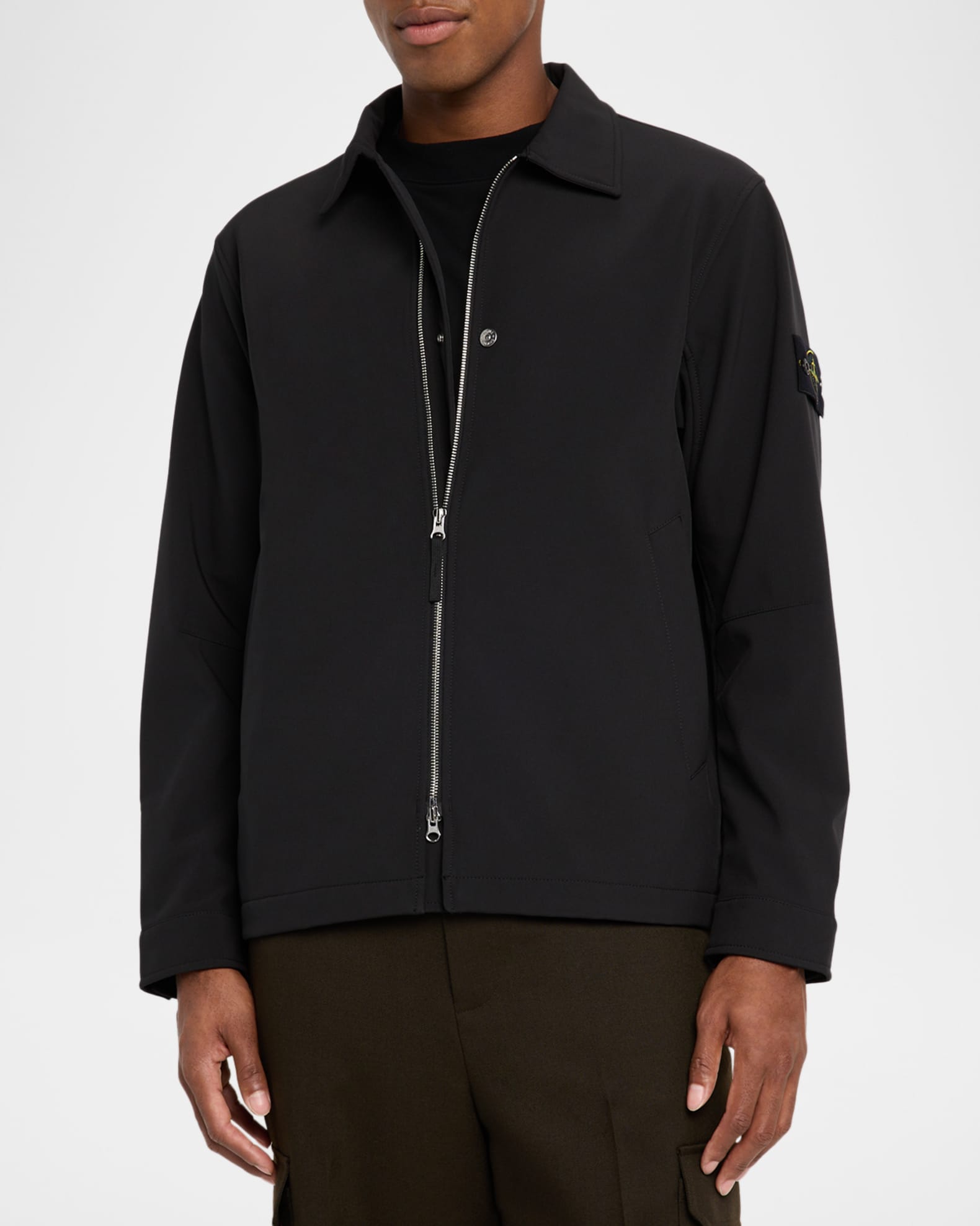 Stone Island Men's Breathable Soft Shell Jacket | Neiman Marcus