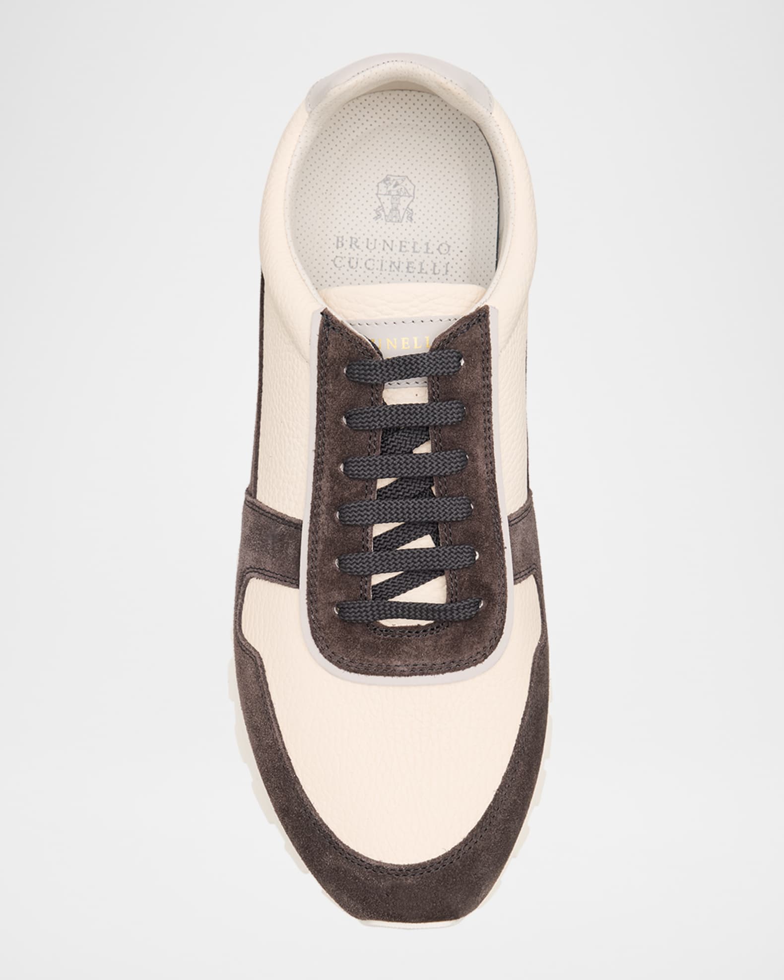 Brunello Cucinelli Men's Washed Suede and Calfskin Runner Sneakers ...