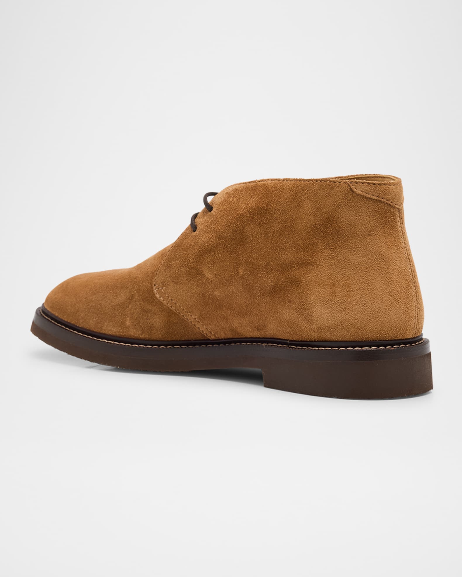 Brunello Cucinelli Men's Suede Rubber-Sole Chukka Boots | Neiman Marcus