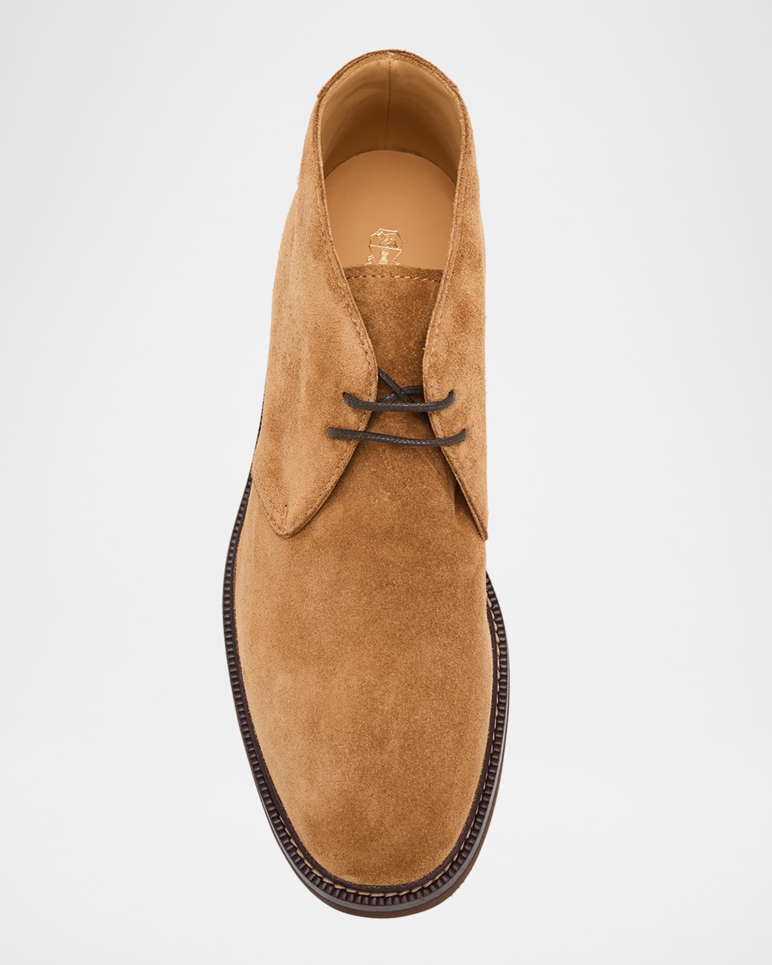 Brunello Cucinelli Men's Suede Rubber-Sole Chukka Boots | Neiman Marcus