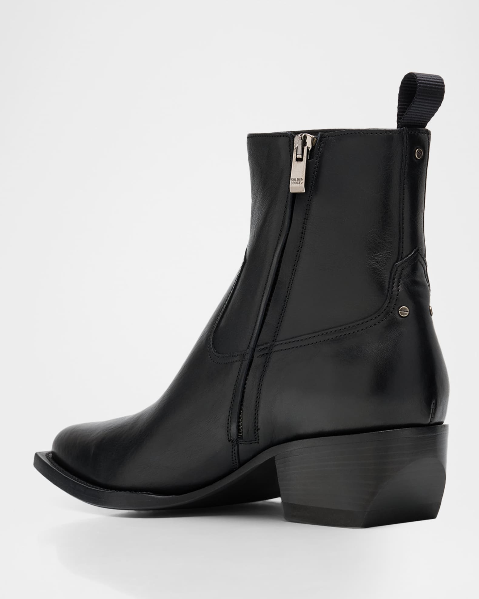 Golden Goose Debbie Leather Western Ankle Boots | Neiman Marcus
