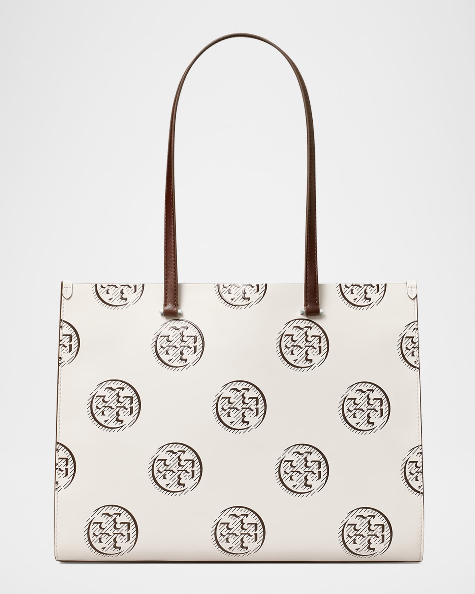 Tory Burch T Monogram Contrast Embossed Tote | Neiman Marcus
