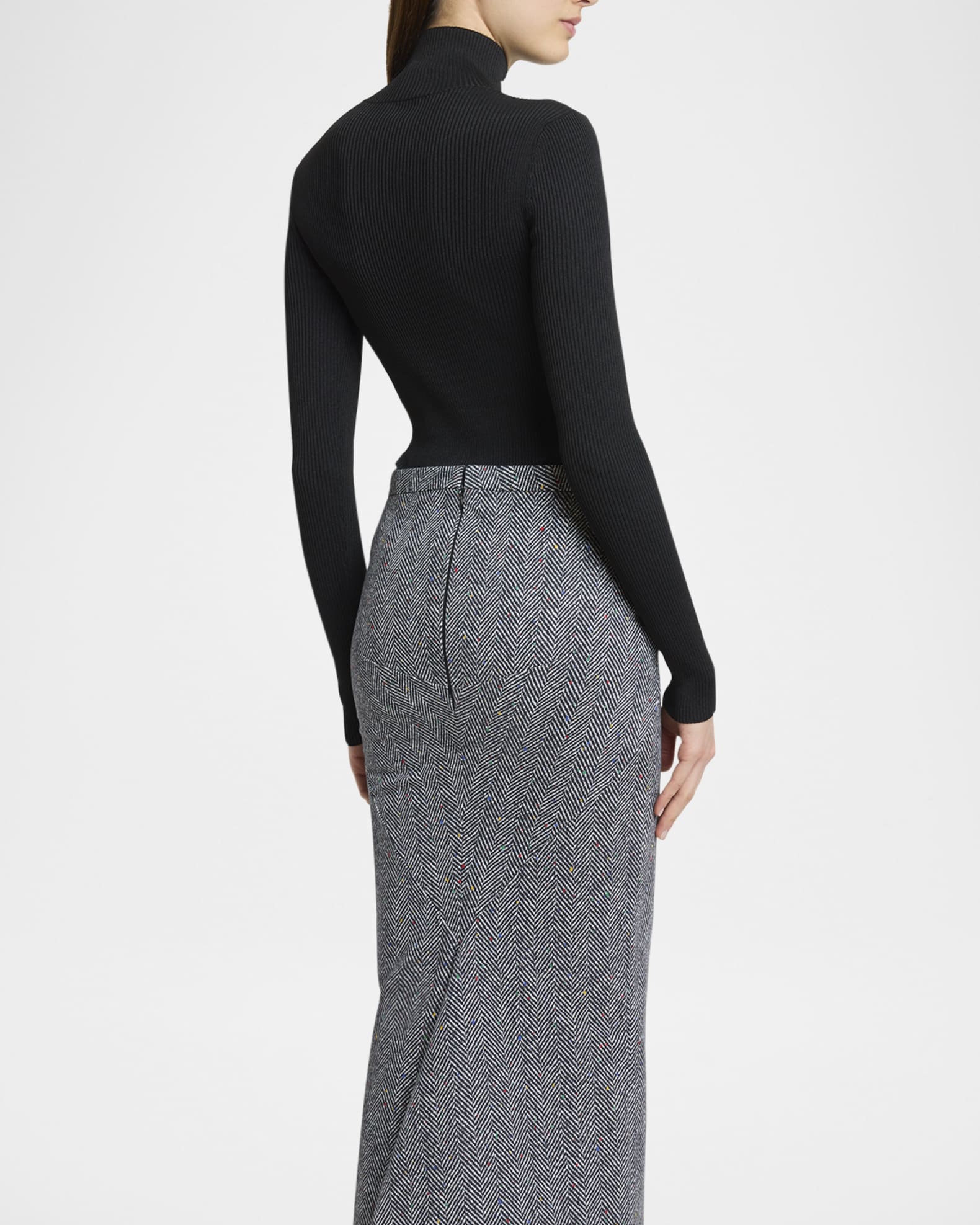 Givenchy High-Neck Logo-Print Bodysuit | Neiman Marcus