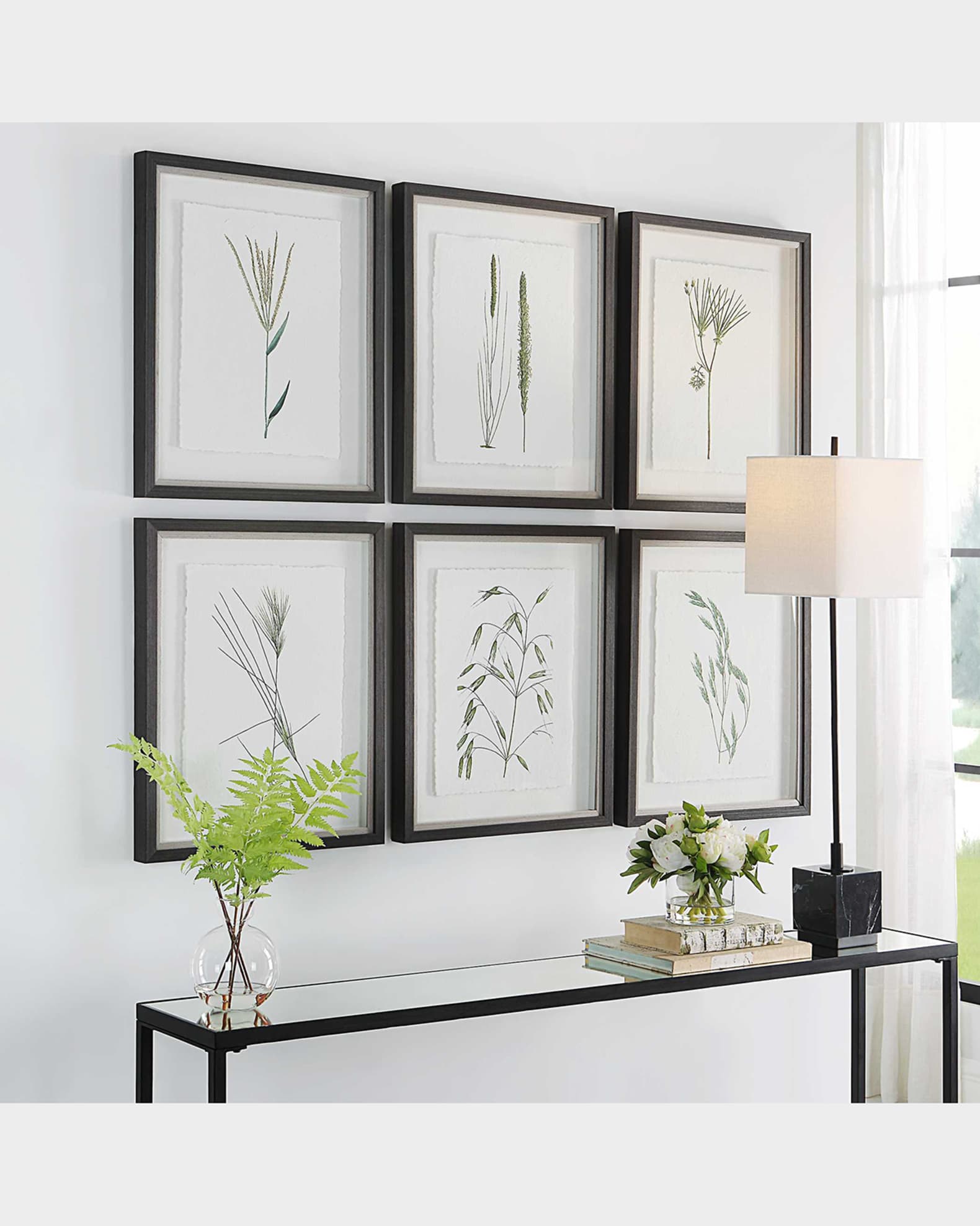 "Forest Finds" Framed Botanical Prints, Set of 6 | Neiman Marcus