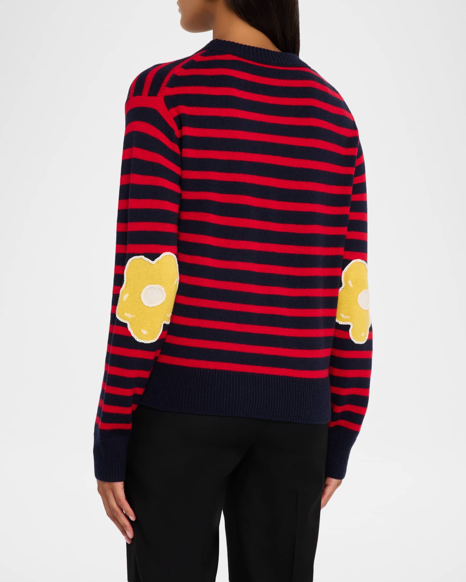 Marc Jacobs Joy Striped Crewneck Sweater | Neiman Marcus