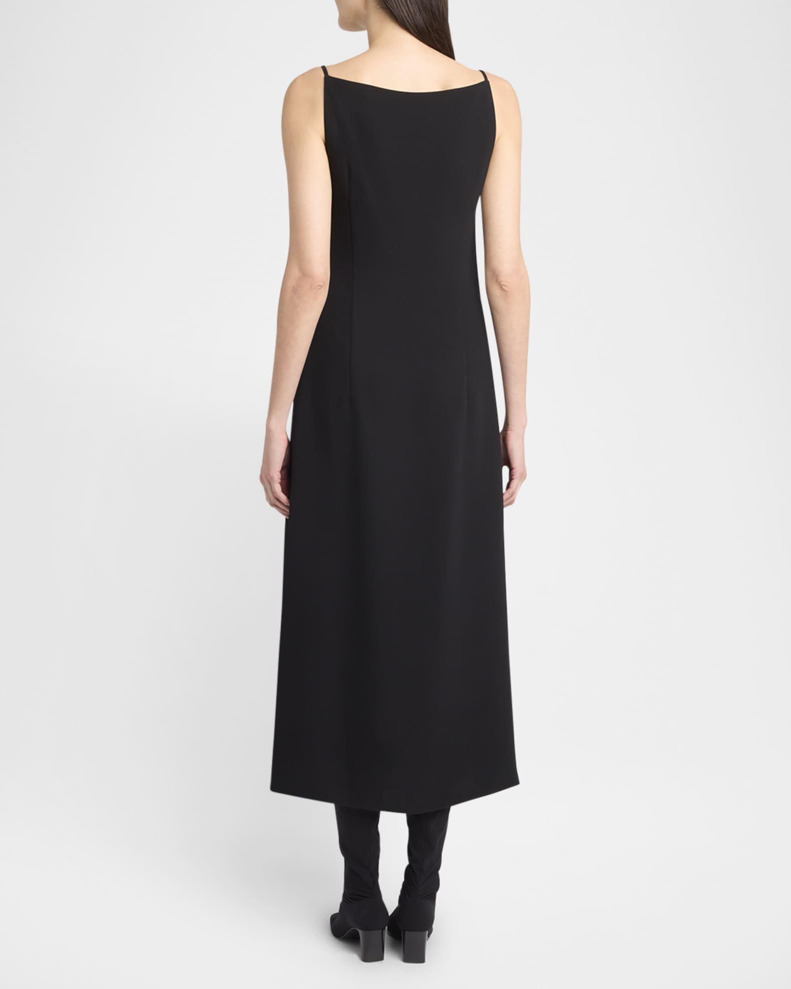 THE ROW Seraphina High-Neck Sleeveless Midi Dress | Neiman Marcus