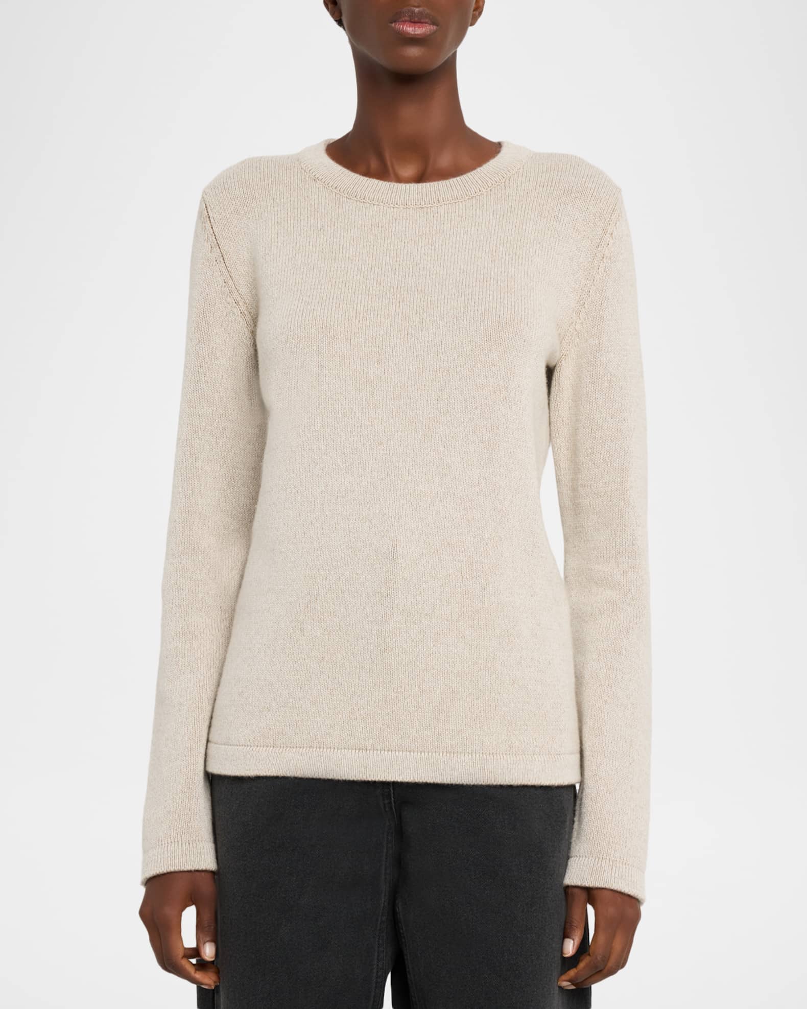 THE ROW Lyse Cashmere Crewneck Sweater | Neiman Marcus