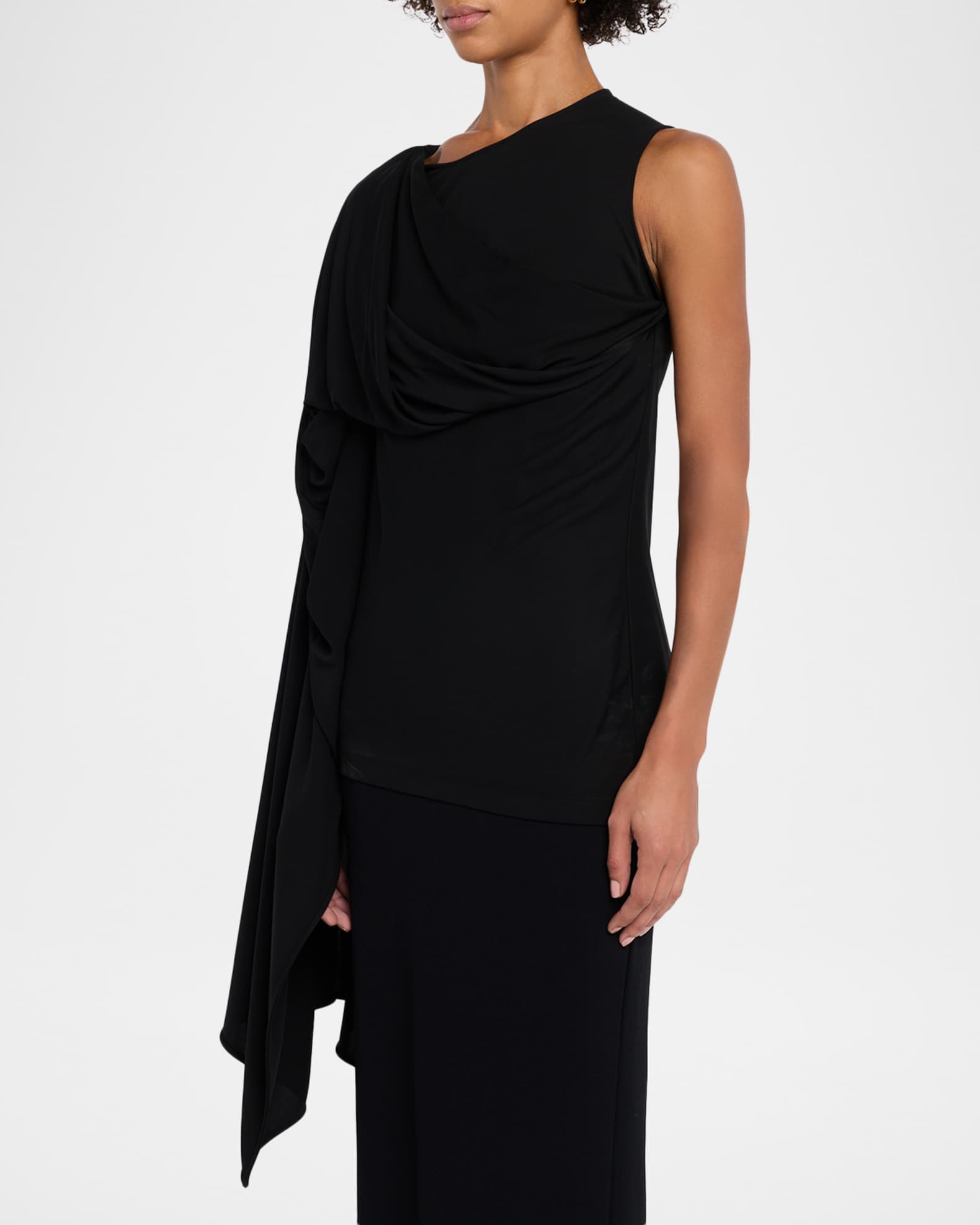 THE ROW Isadra Shoulder-Drape Top | Neiman Marcus