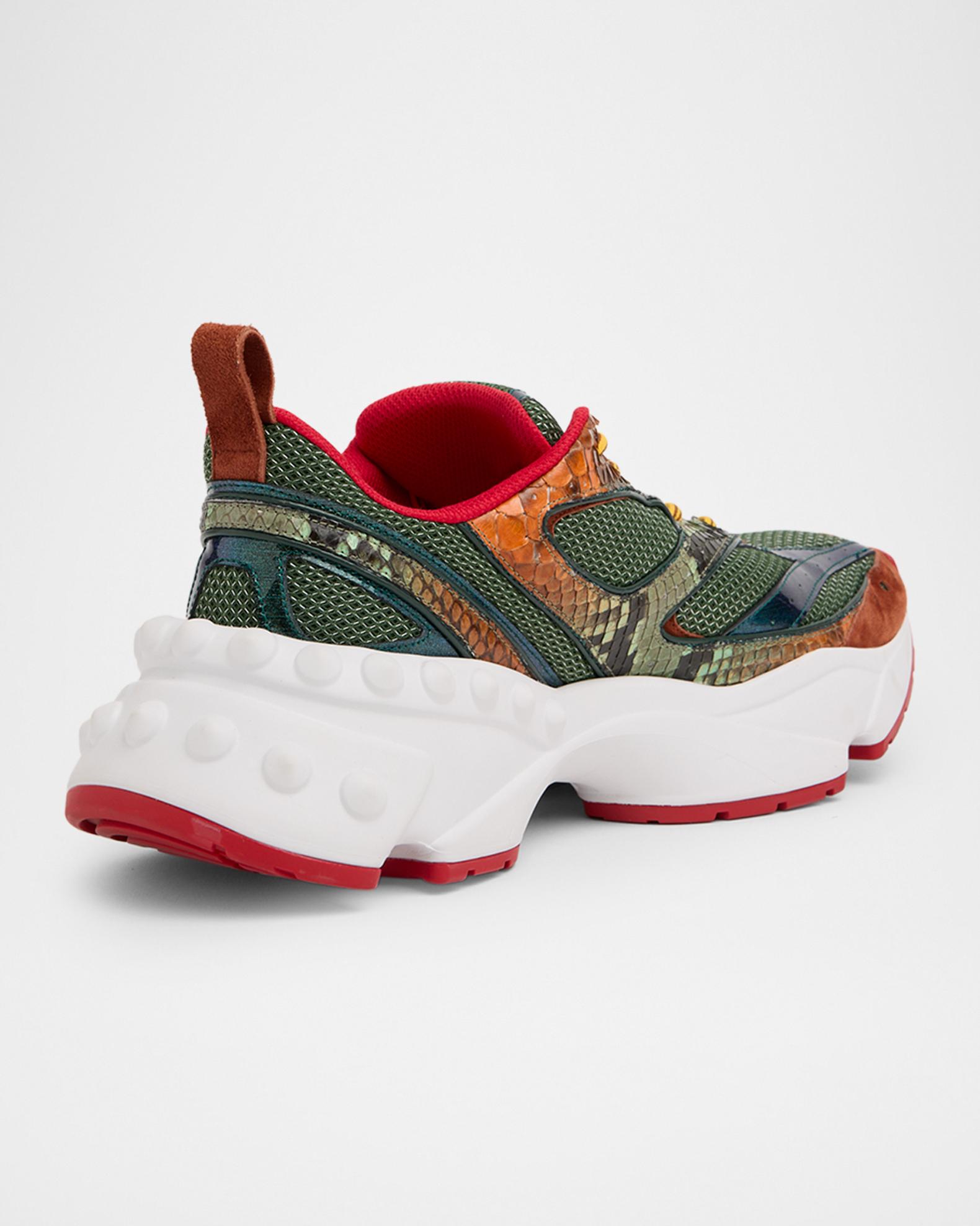 Christian Louboutin Men's So Flo Mesh & Snakeskin Runner Sneakers ...
