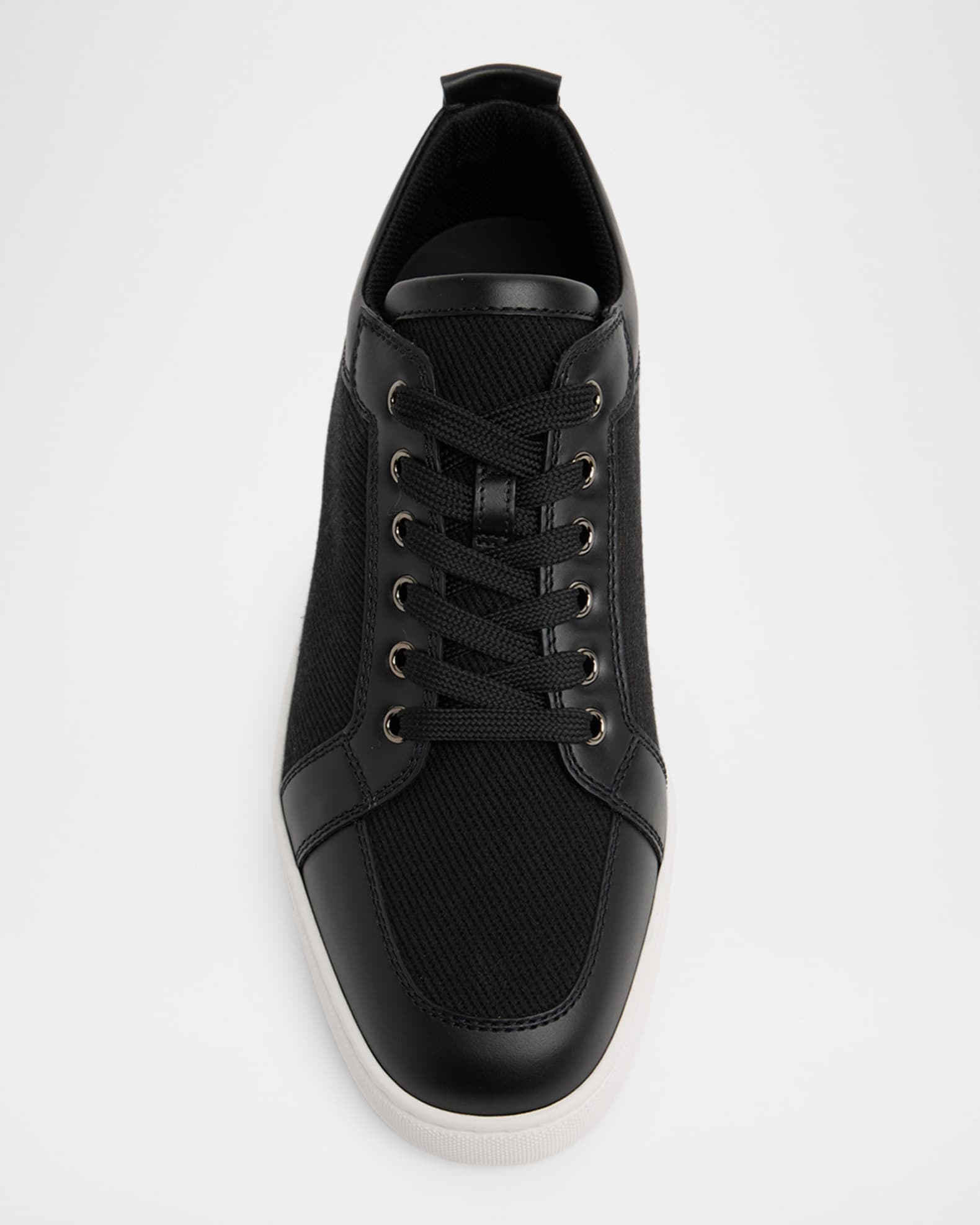 Christian Louboutin Men's Rantulow Leather and Twill Low-Top Sneakers ...