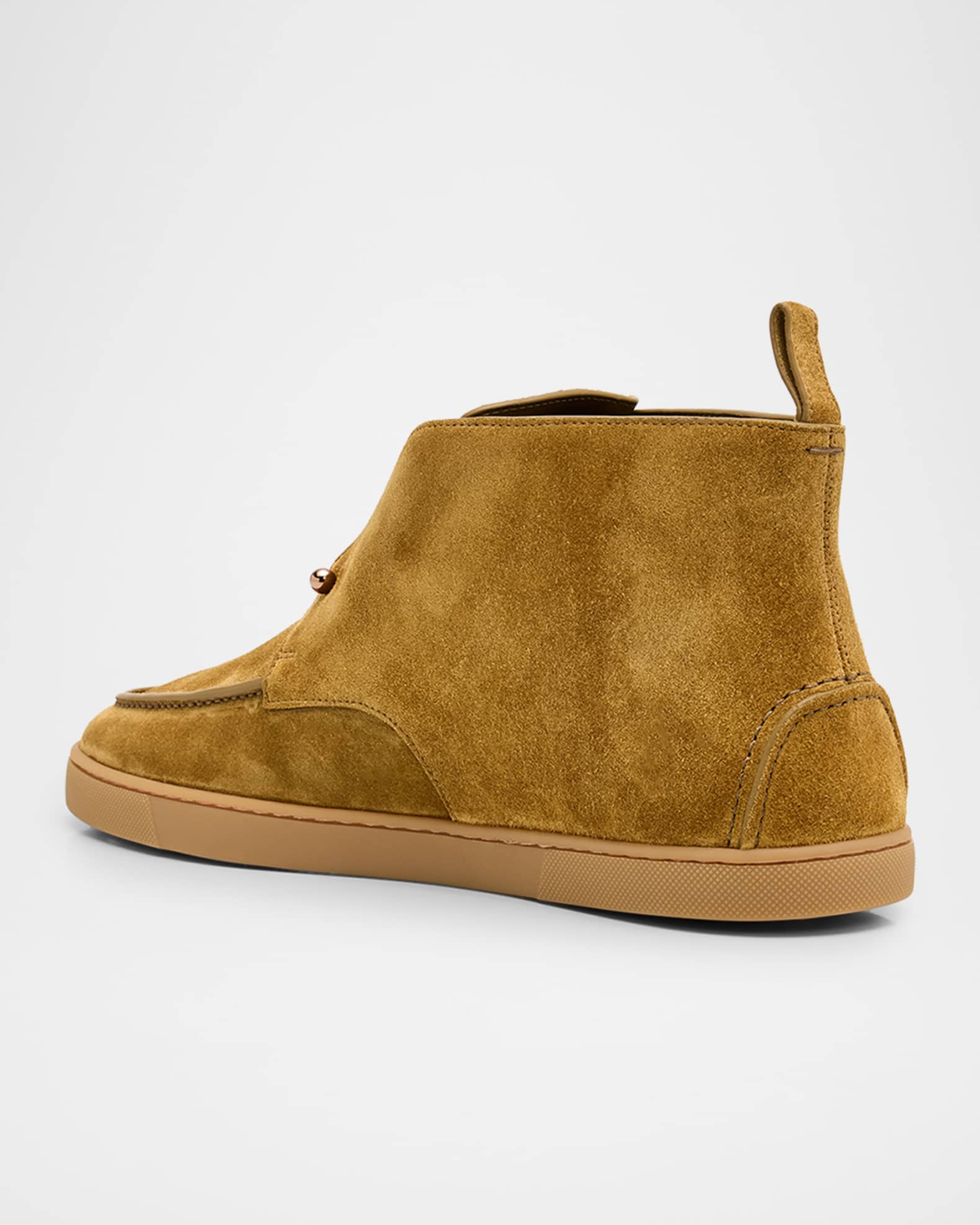 Christian Louboutin Men's Chambeliss Desert Suede Boots | Neiman Marcus