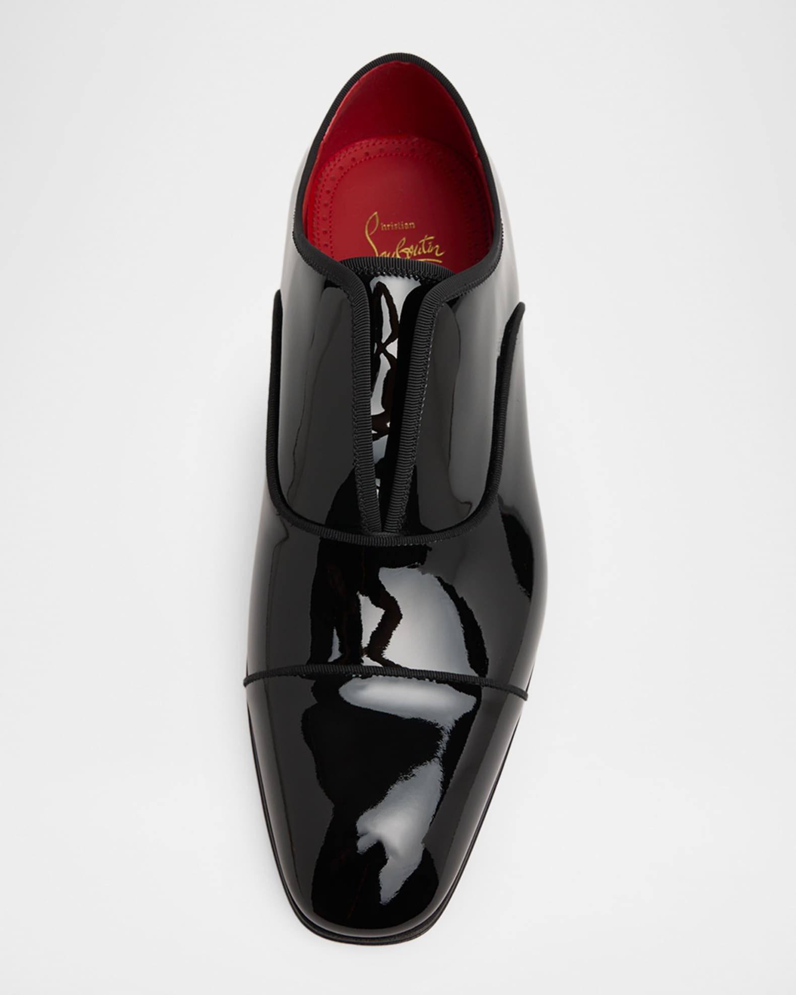 Men's Alphamale Rocks Patent Leather Everlasting Red-Sole Loafers ...