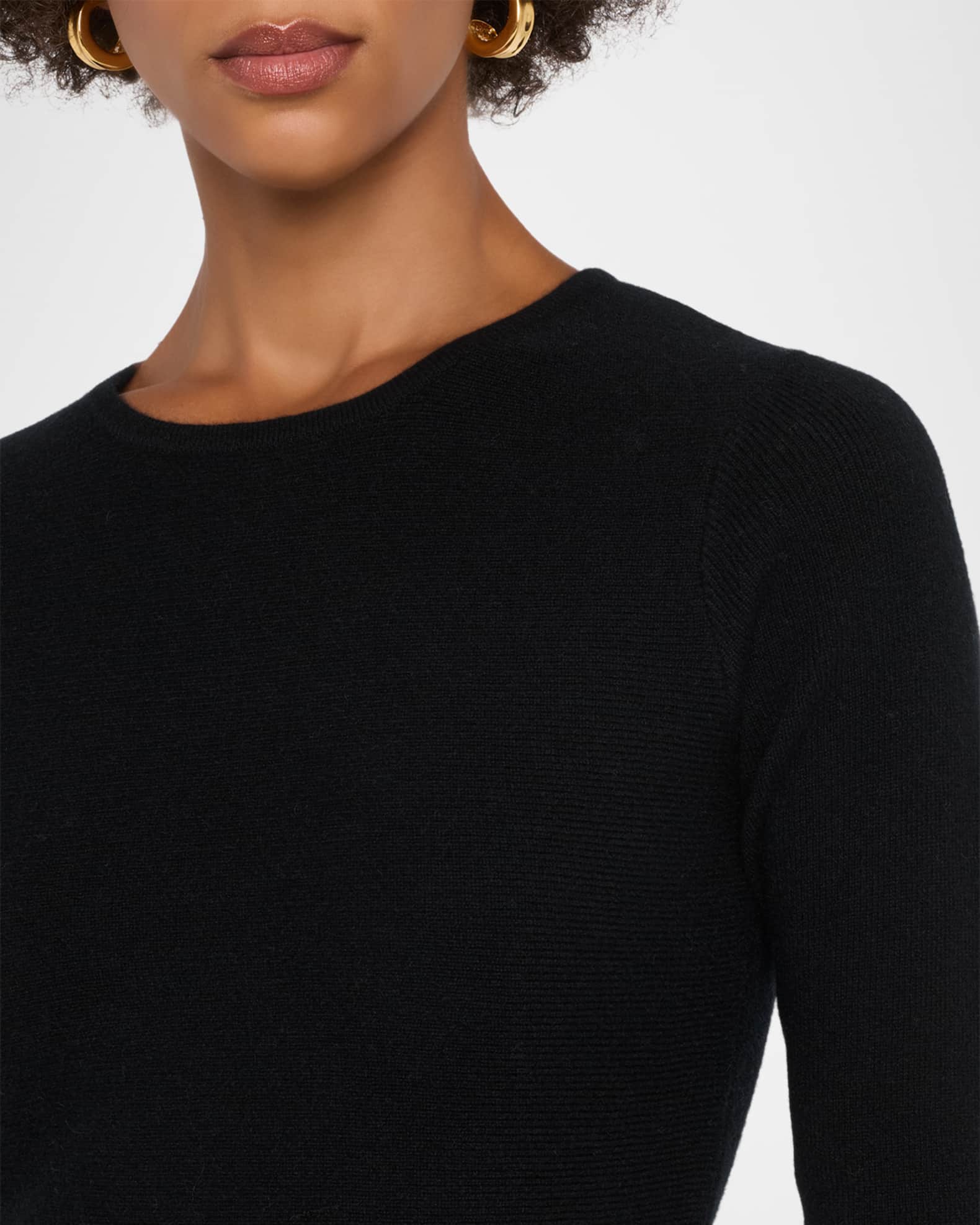 Neiman Marcus Cashmere Collection Cashmere Peplum Sweater | Neiman Marcus