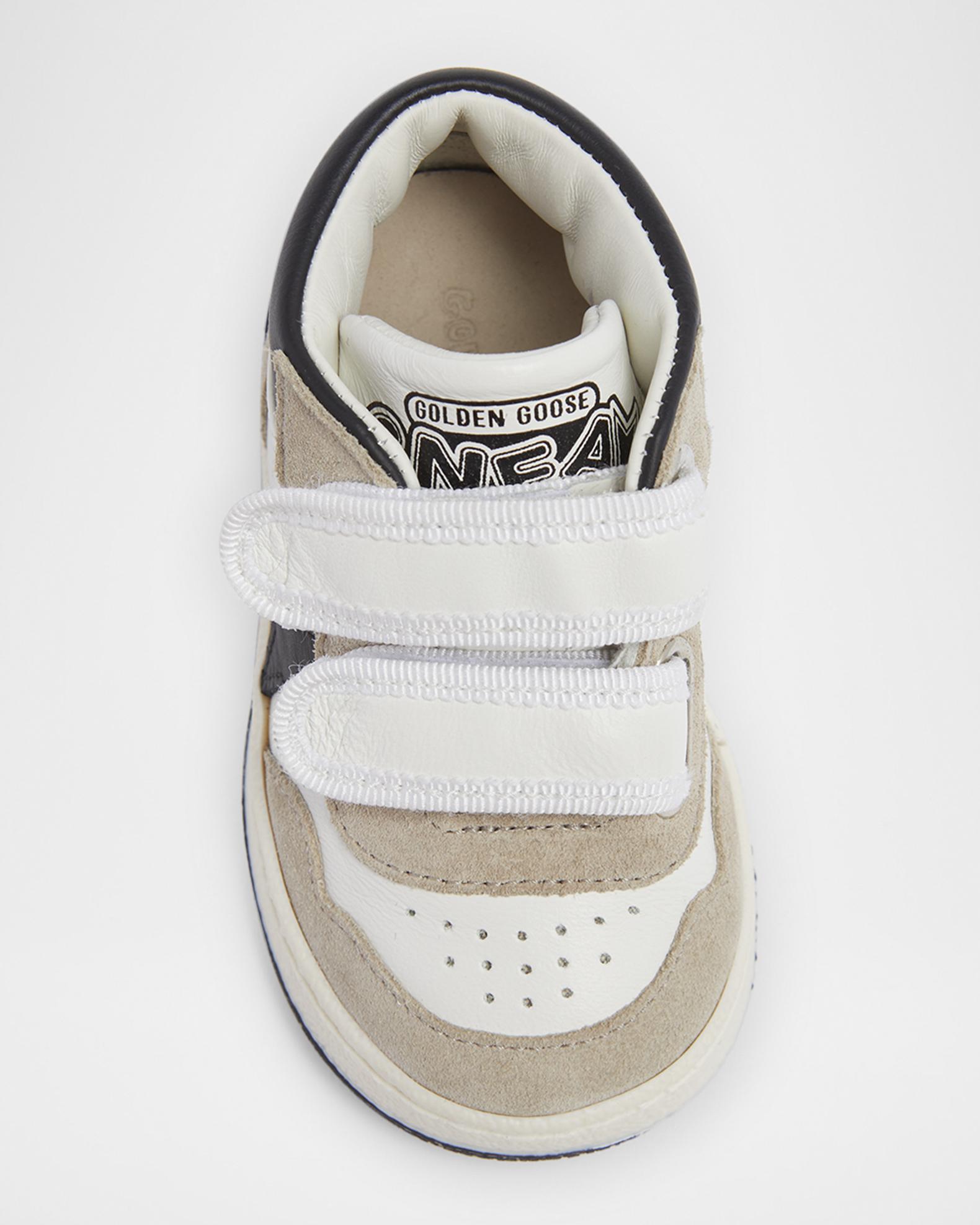 Golden Goose Boy's June Basket Mixed-Leather Grip-Strap Sneakers, Baby ...