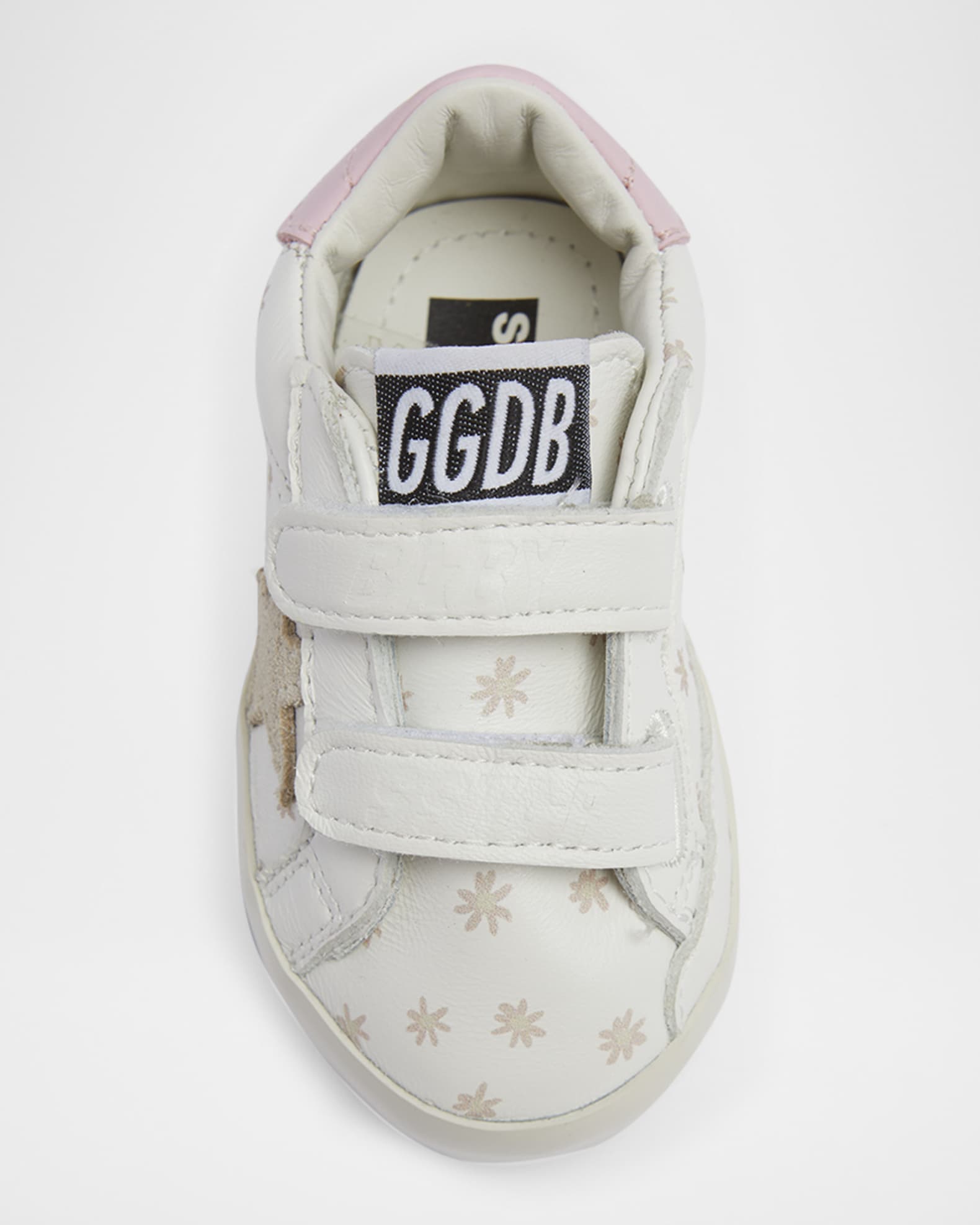 Golden Goose Kid's Old School Nappa Leather and Suede Sneakers, Baby ...