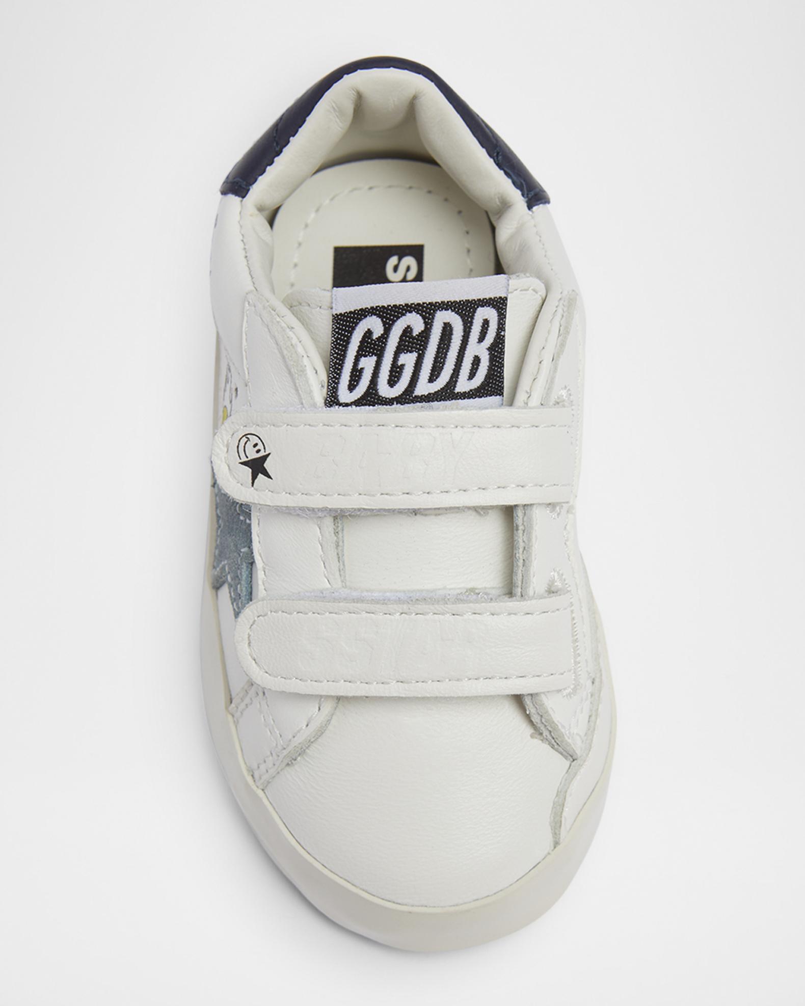 Golden Goose Kid's Old School Nappa Leather and Suede Sneakers, Baby ...
