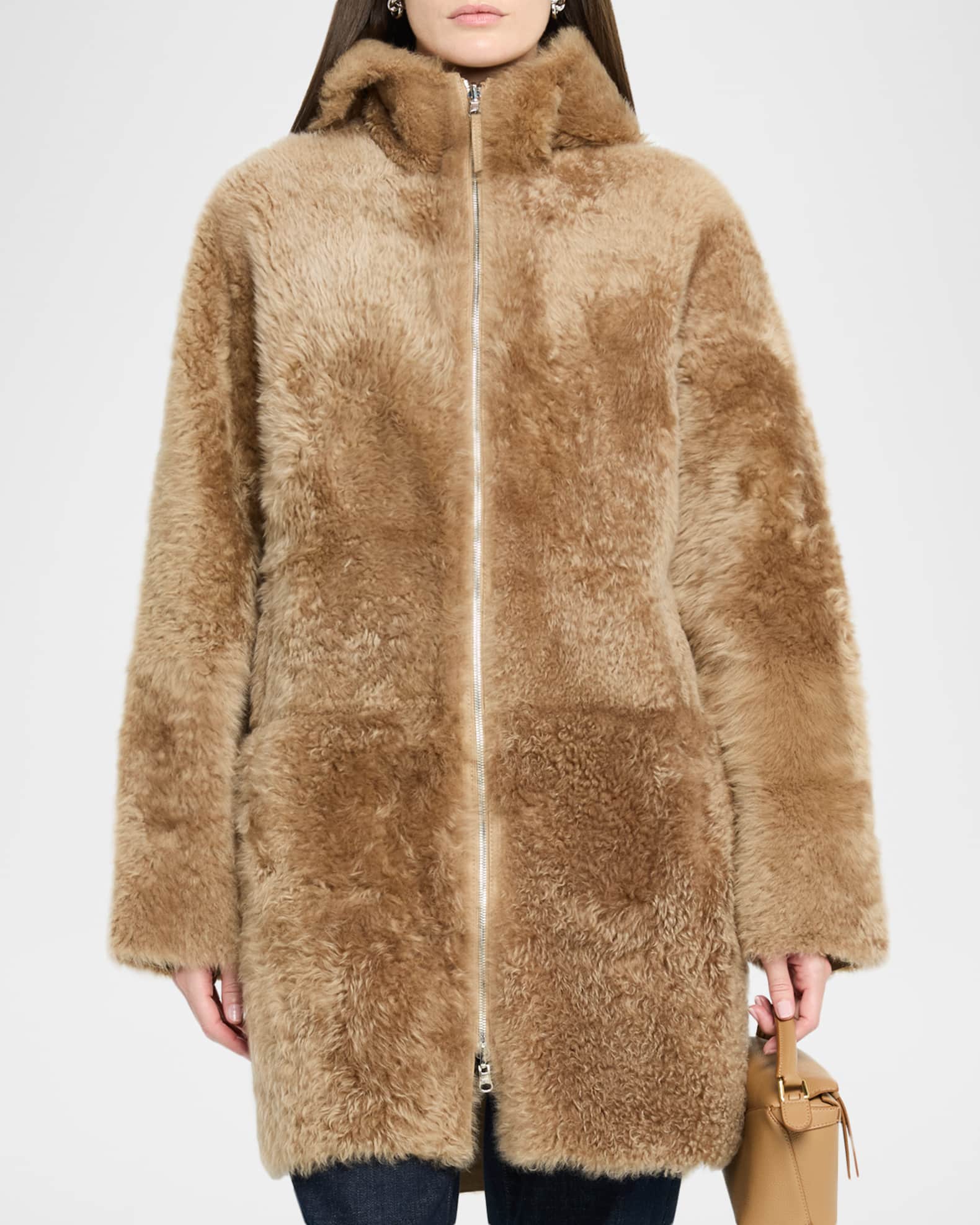 UTZON Joli Reversible Hooded Teddy Jacket | Neiman Marcus