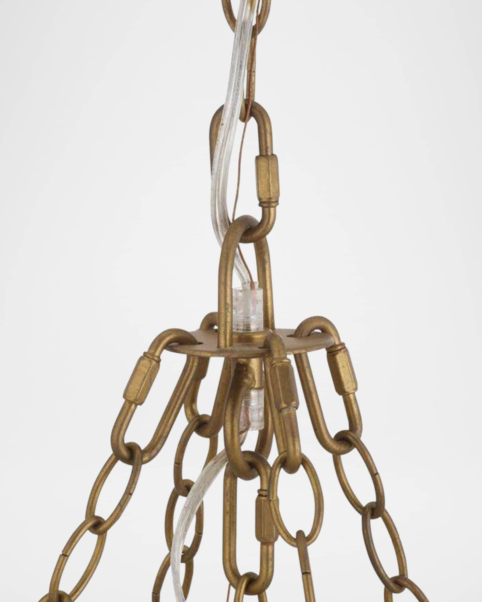 Arteriors Bilal 40" 8-Light Coconut Shell Chandelier | Neiman Marcus