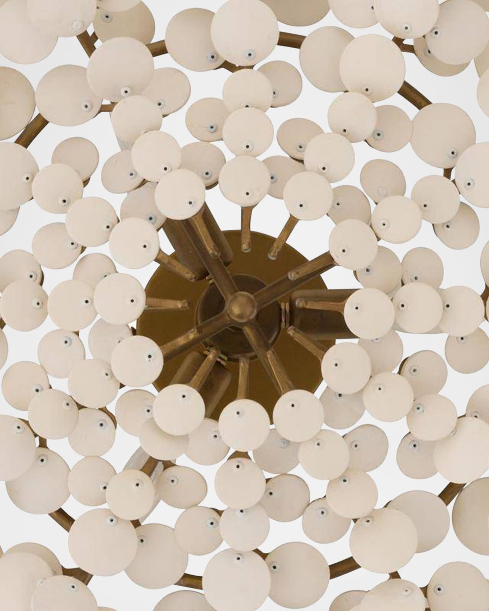 Arteriors Bilal 38" 3-Light Coconut Shell Flush Mount | Neiman Marcus