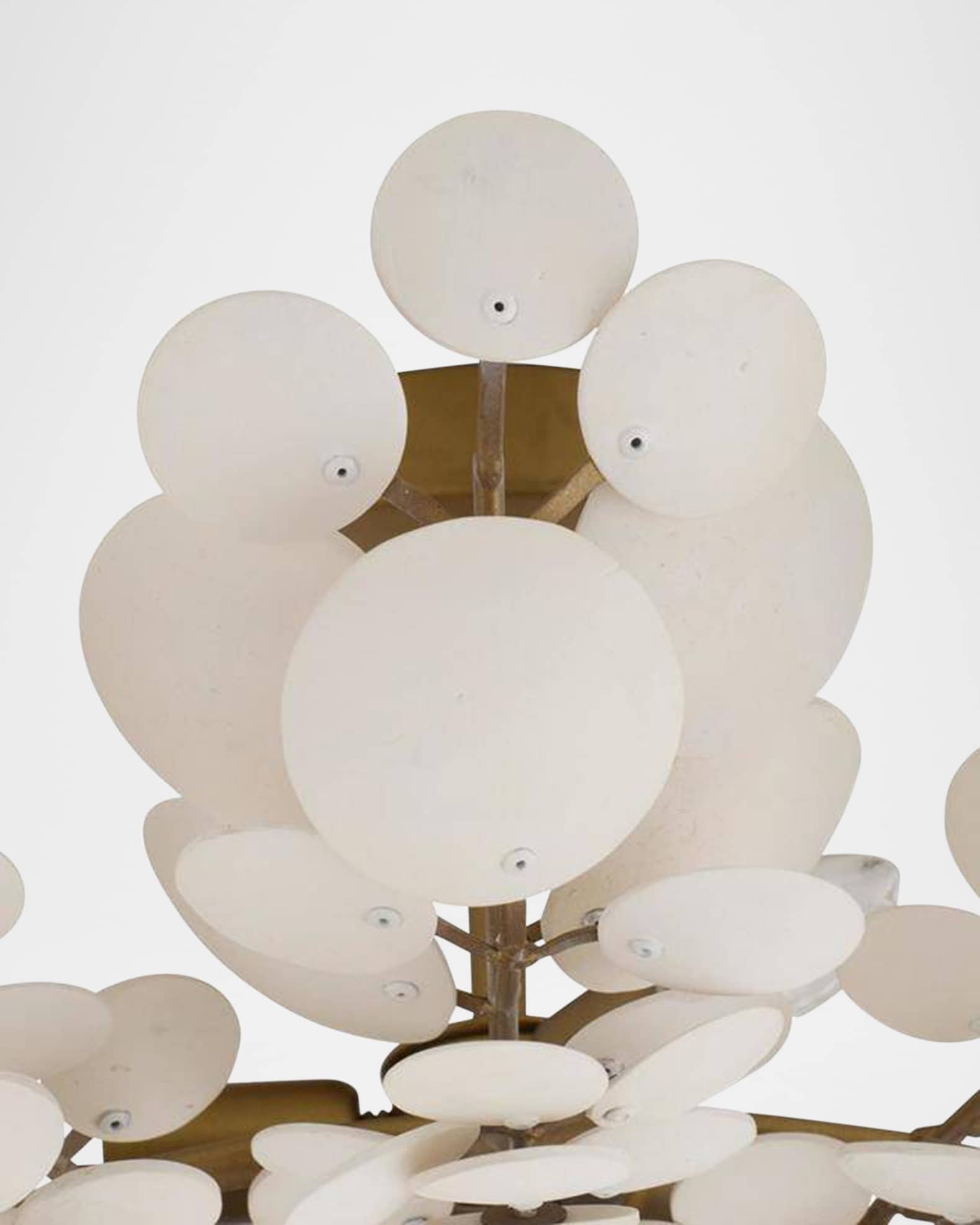 Arteriors Bilal 38" 3-Light Coconut Shell Flush Mount | Neiman Marcus
