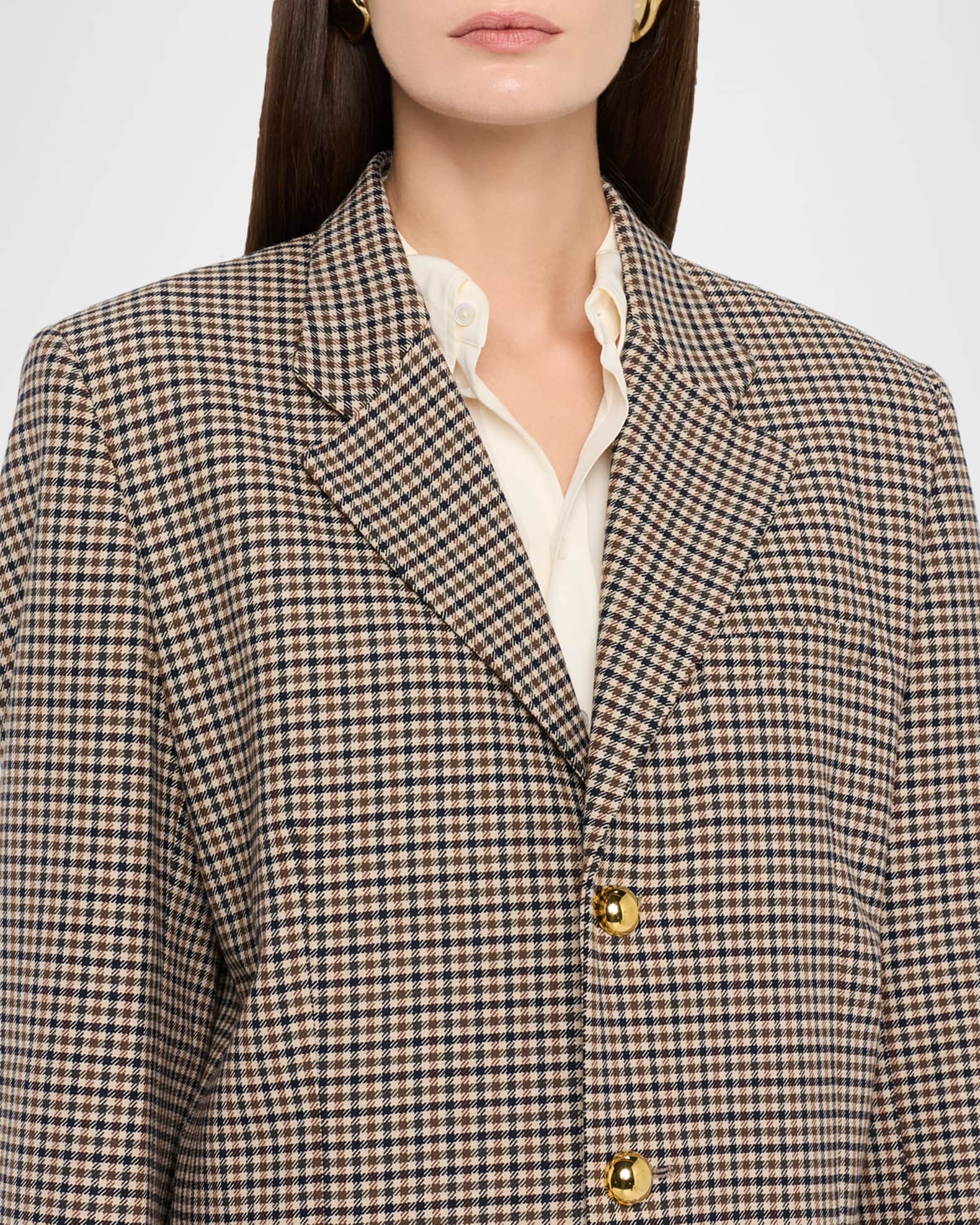 FRAME The Houndstooth Blazer | Neiman Marcus