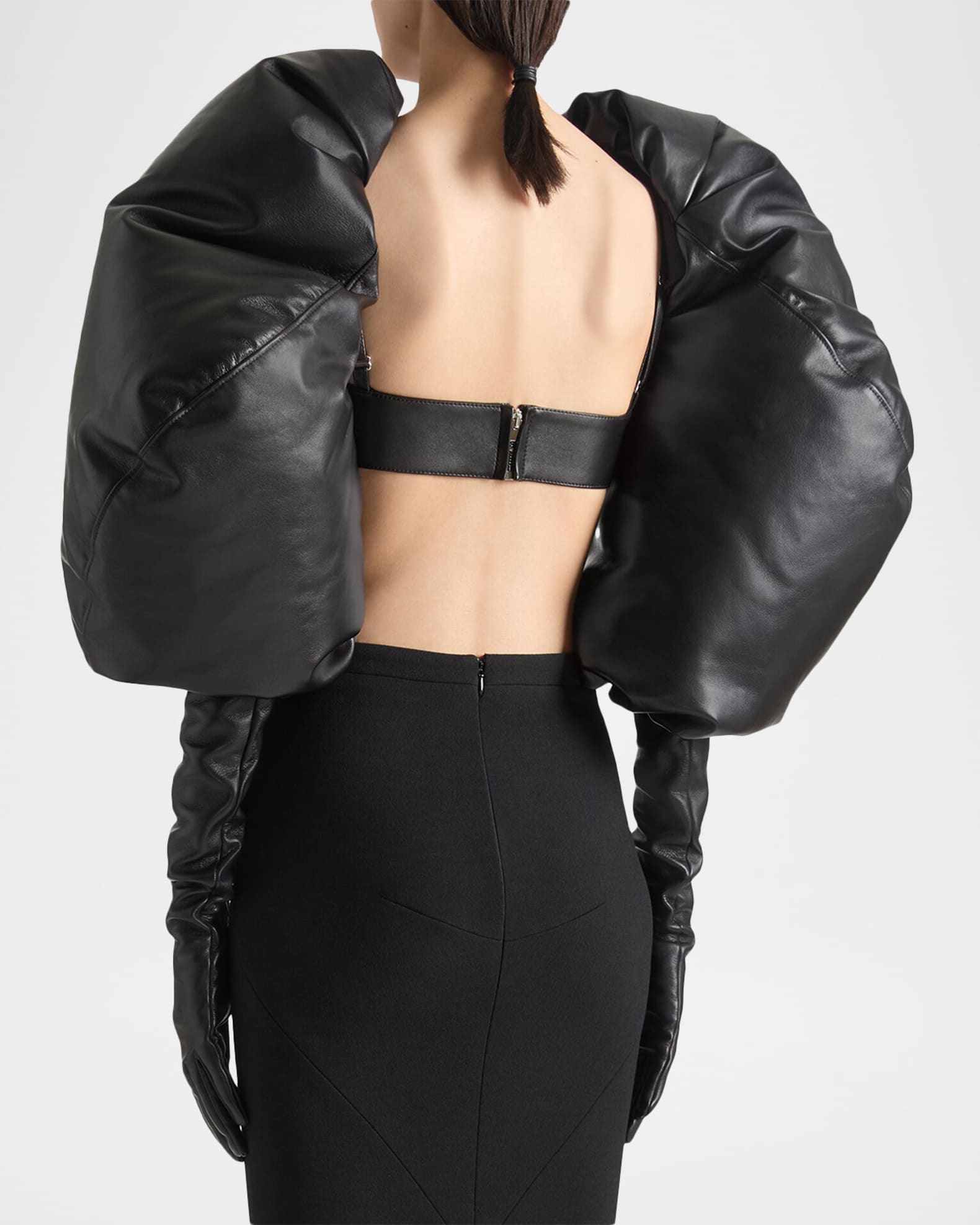 Givenchy Leather Cone Bra Top | Neiman Marcus