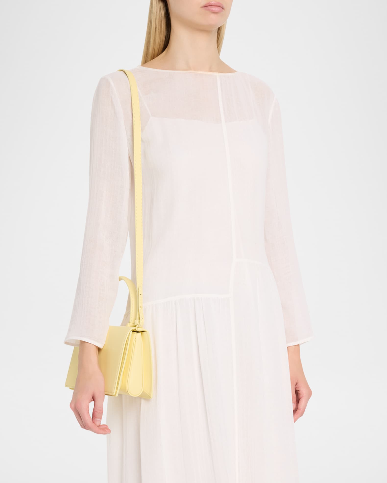 Akris Alice Small Leather Top-Handle Bag | Neiman Marcus