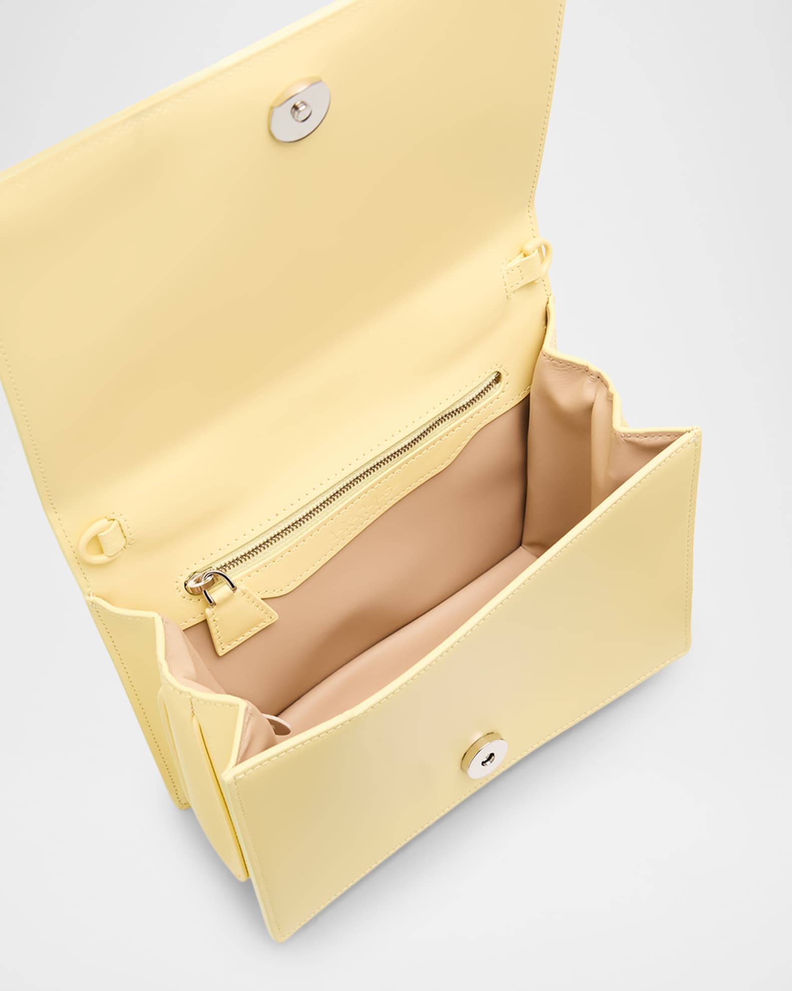 Akris Alice Small Leather Top-Handle Bag | Neiman Marcus