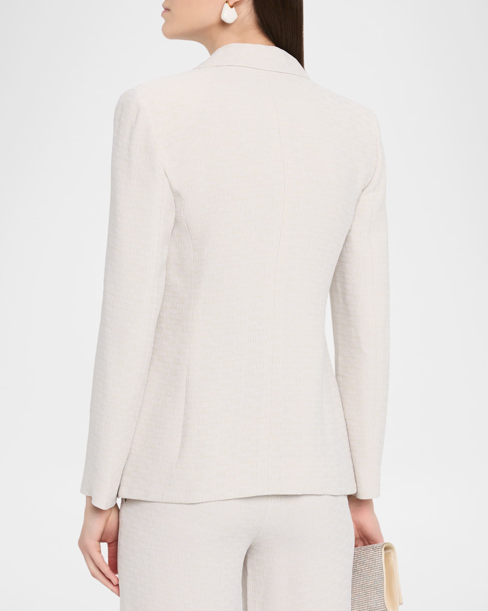 Emporio Armani Single-Button Armure Blazer | Neiman Marcus