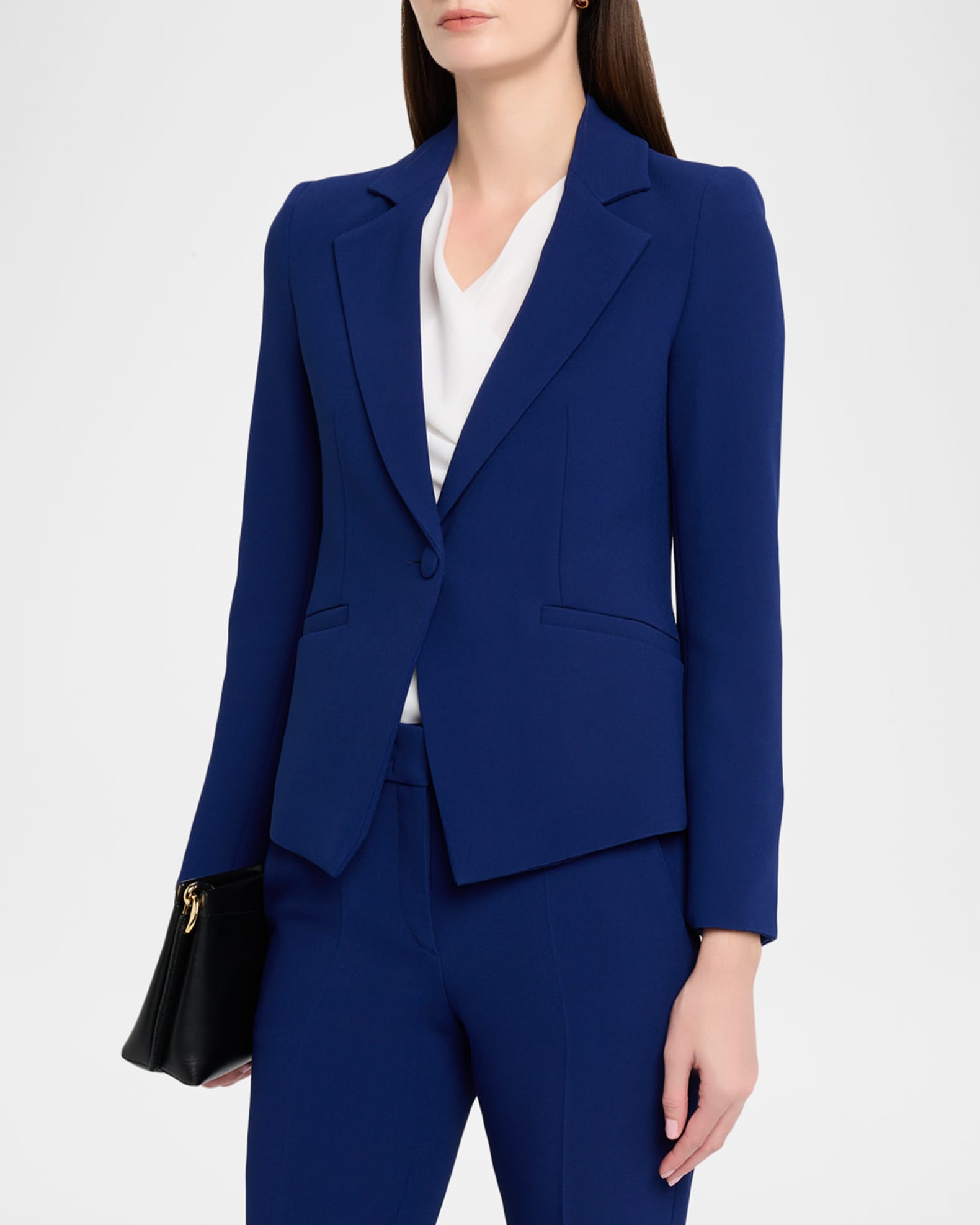 Emporio Armani Single-Button Cutaway Blazer | Neiman Marcus