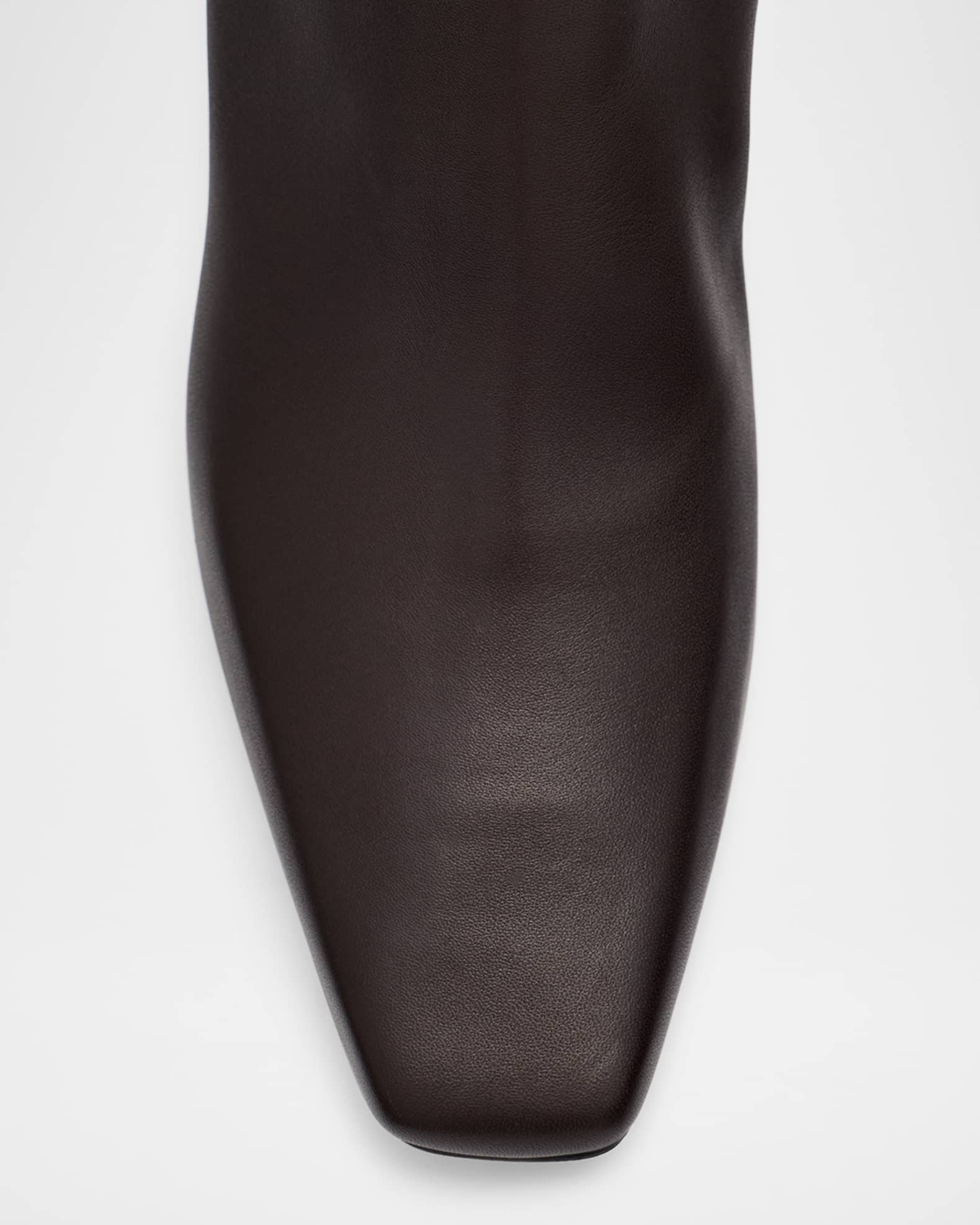 Manolo Blahnik Ofara Knee-High Leather Boots | Neiman Marcus