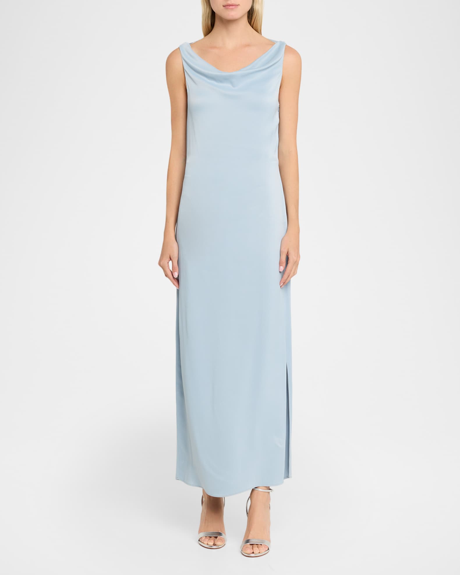 Christian Louboutin 100mm Miss Z Metallic Leather Sandals | Neiman Marcus