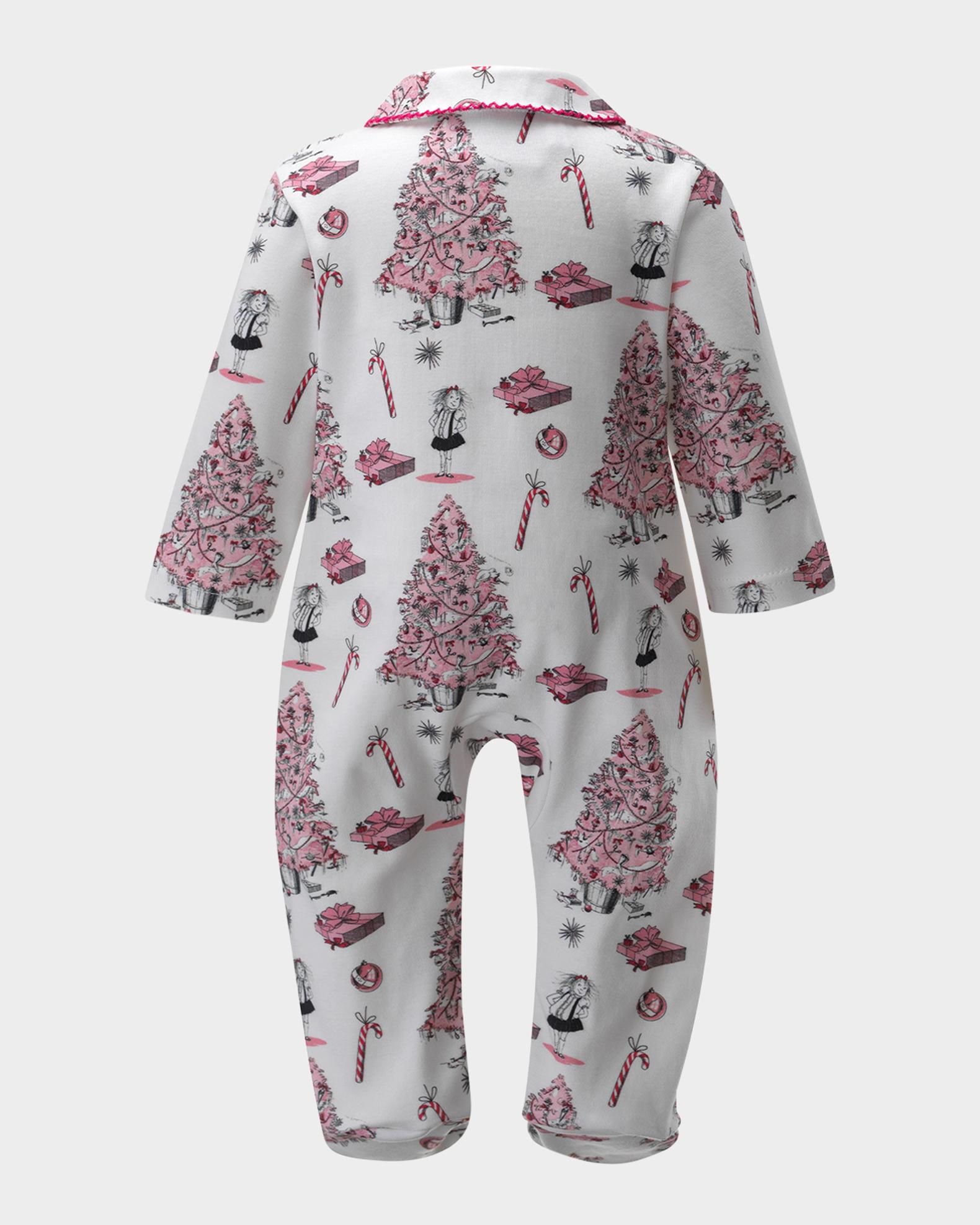 Rachel Riley Girl's Eloise Christmas Tree Babygro 4-Piece Set, Size ...