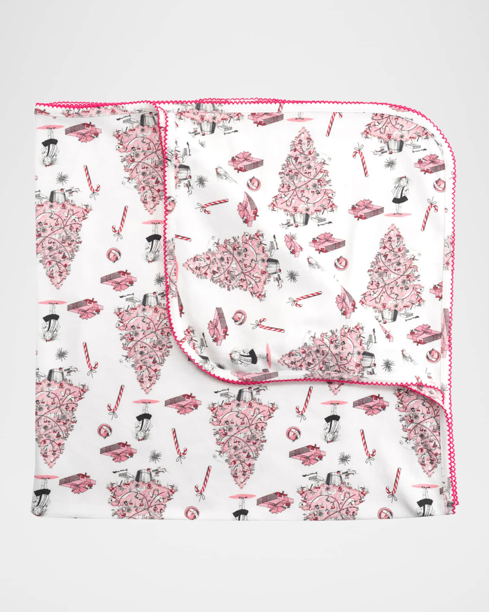 Rachel Riley Girl's Eloise Christmas Tree Babygro 4-Piece Set, Size ...