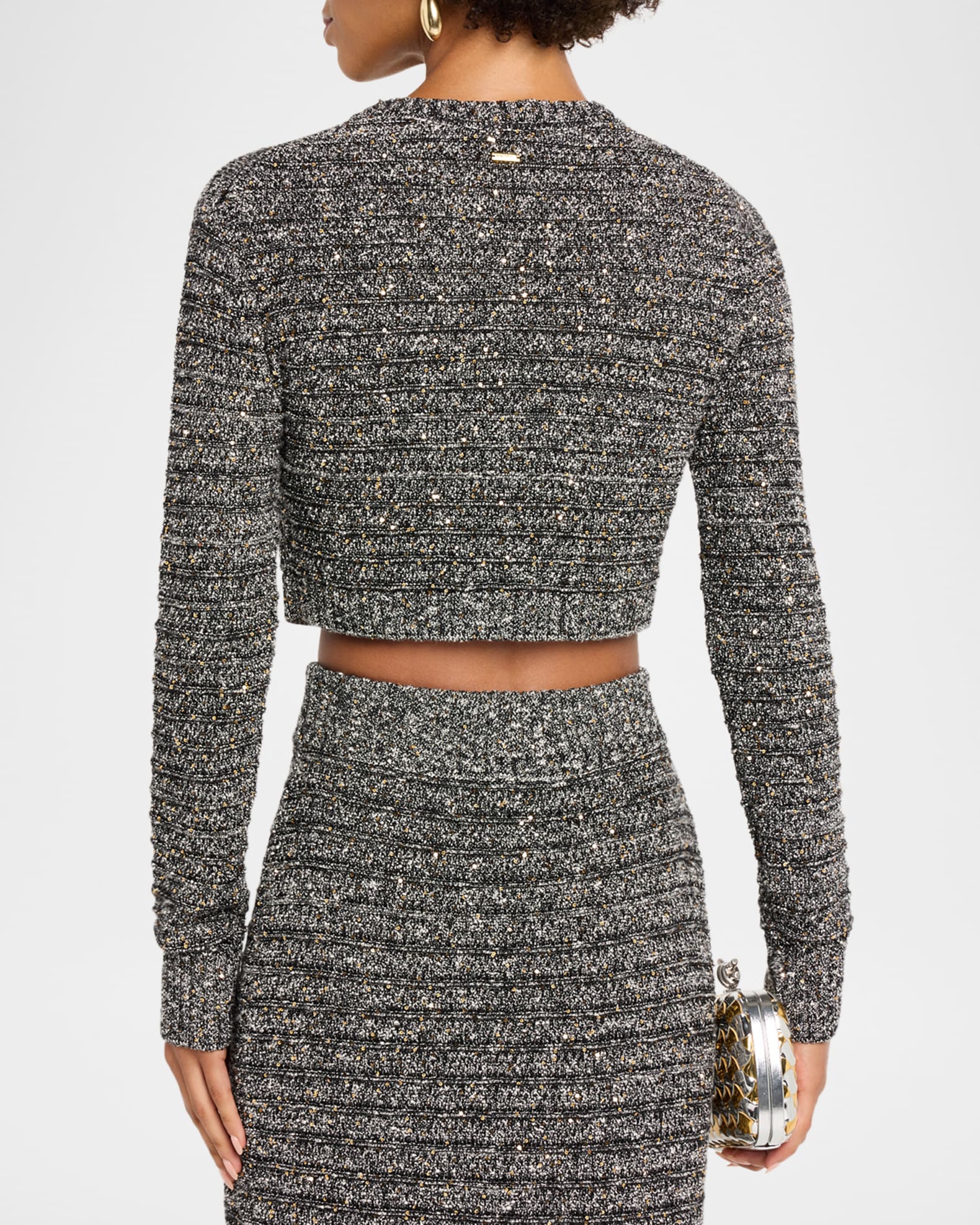 Toccin Miller Sequined Knit Cardigan | Neiman Marcus
