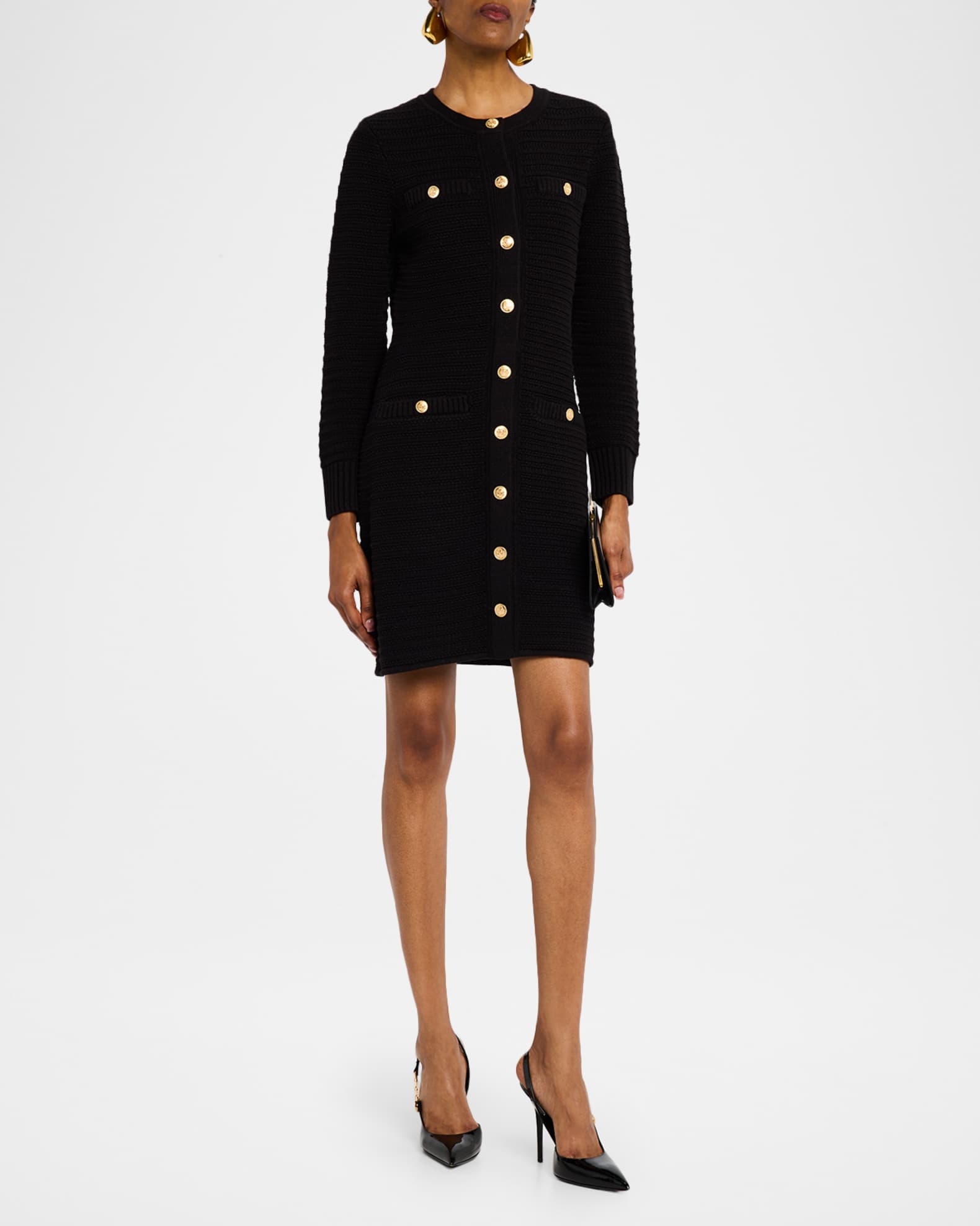 Toccin Darla Textured Knit Mini Dress | Neiman Marcus