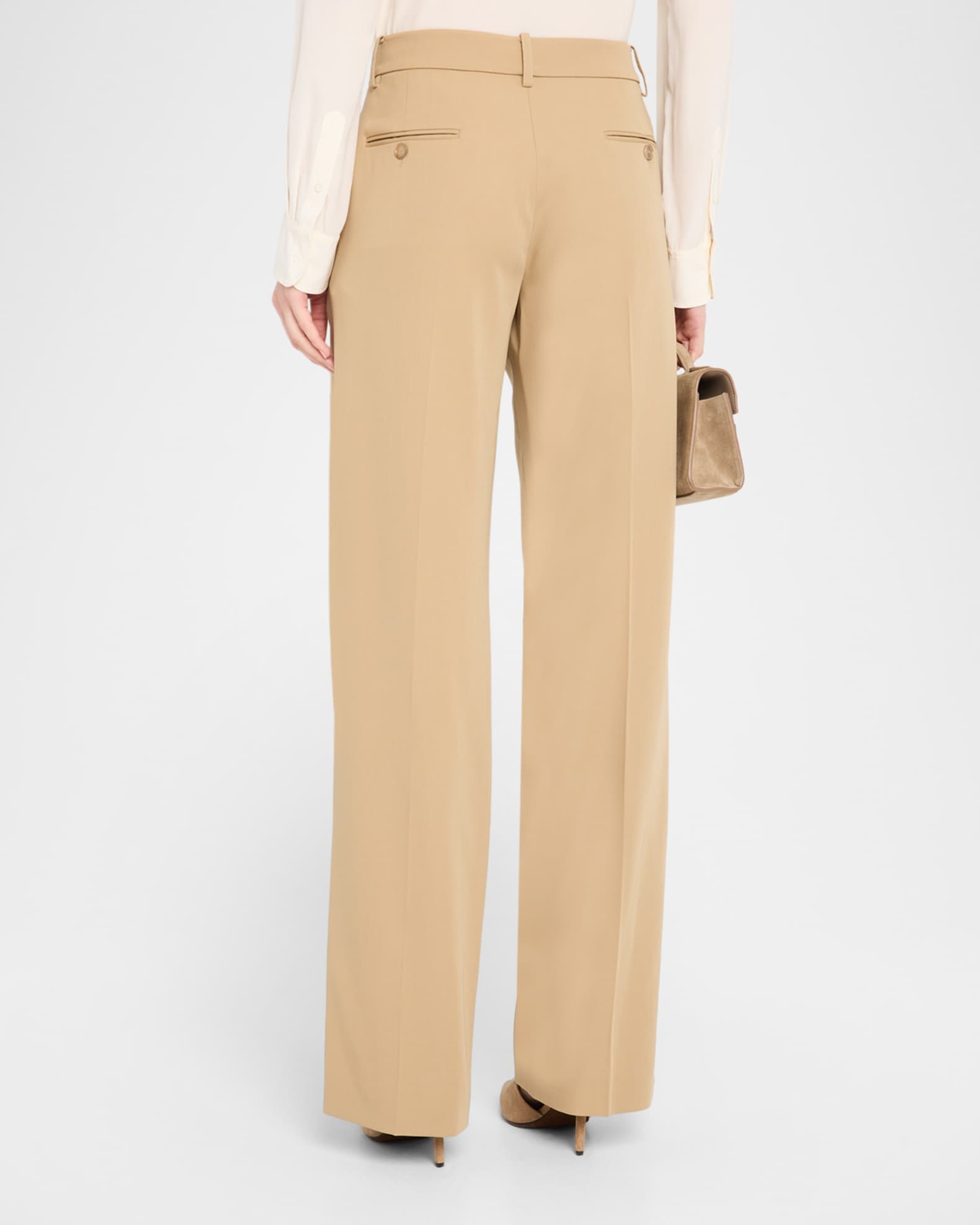 Ralph Lauren Collection Corrine Wool Gabardine Straight-Leg Pants ...