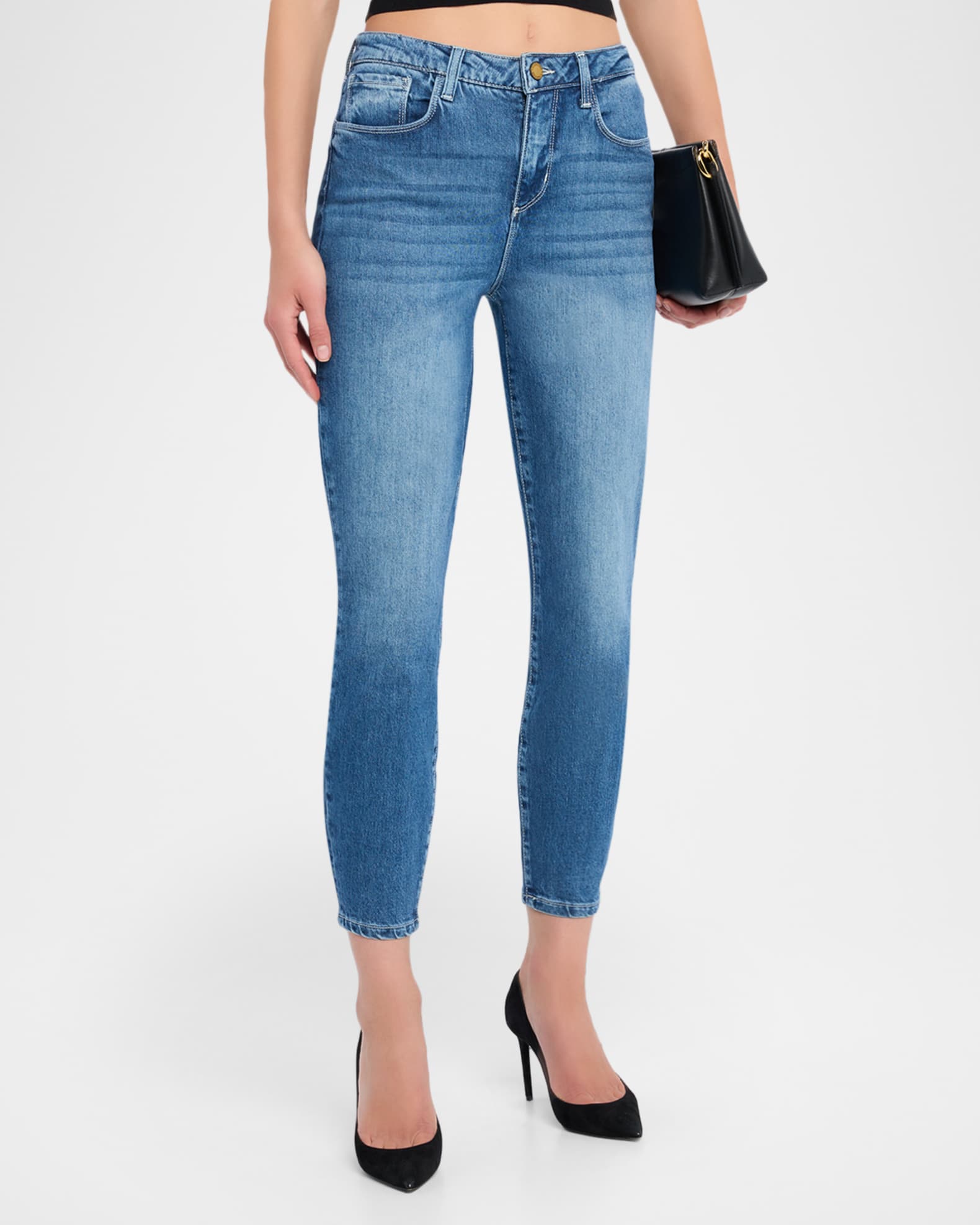 L'Agence Margot High-Rise Skinny Jeans | Neiman Marcus