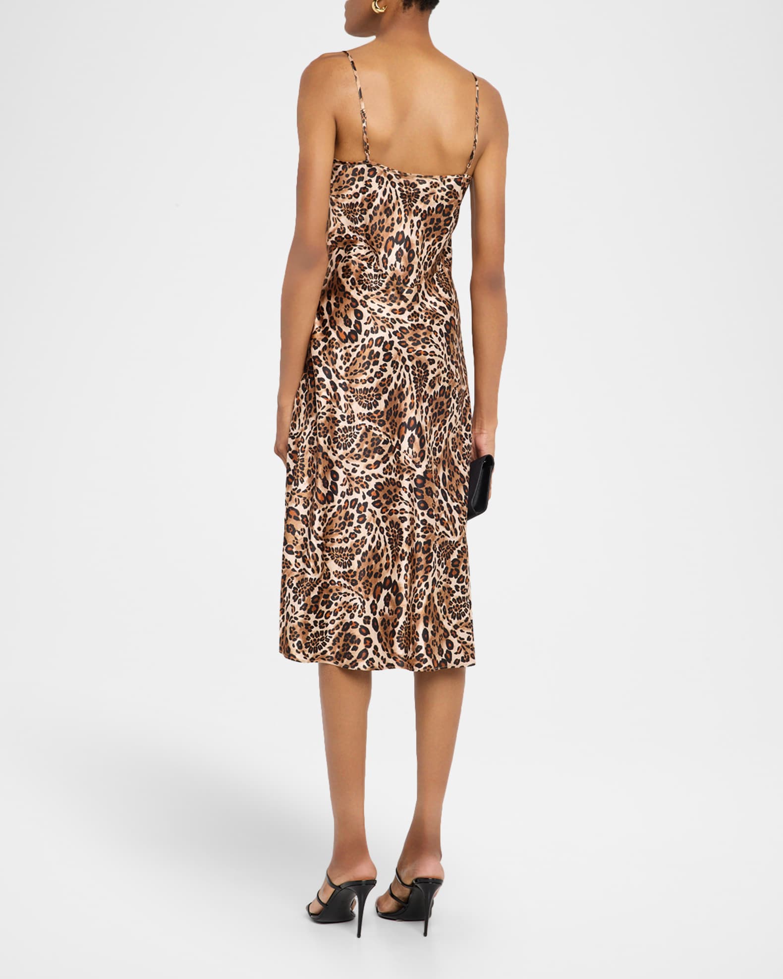 L'Agence Chalia Leopard-Print Silk Slip Dress | Neiman Marcus