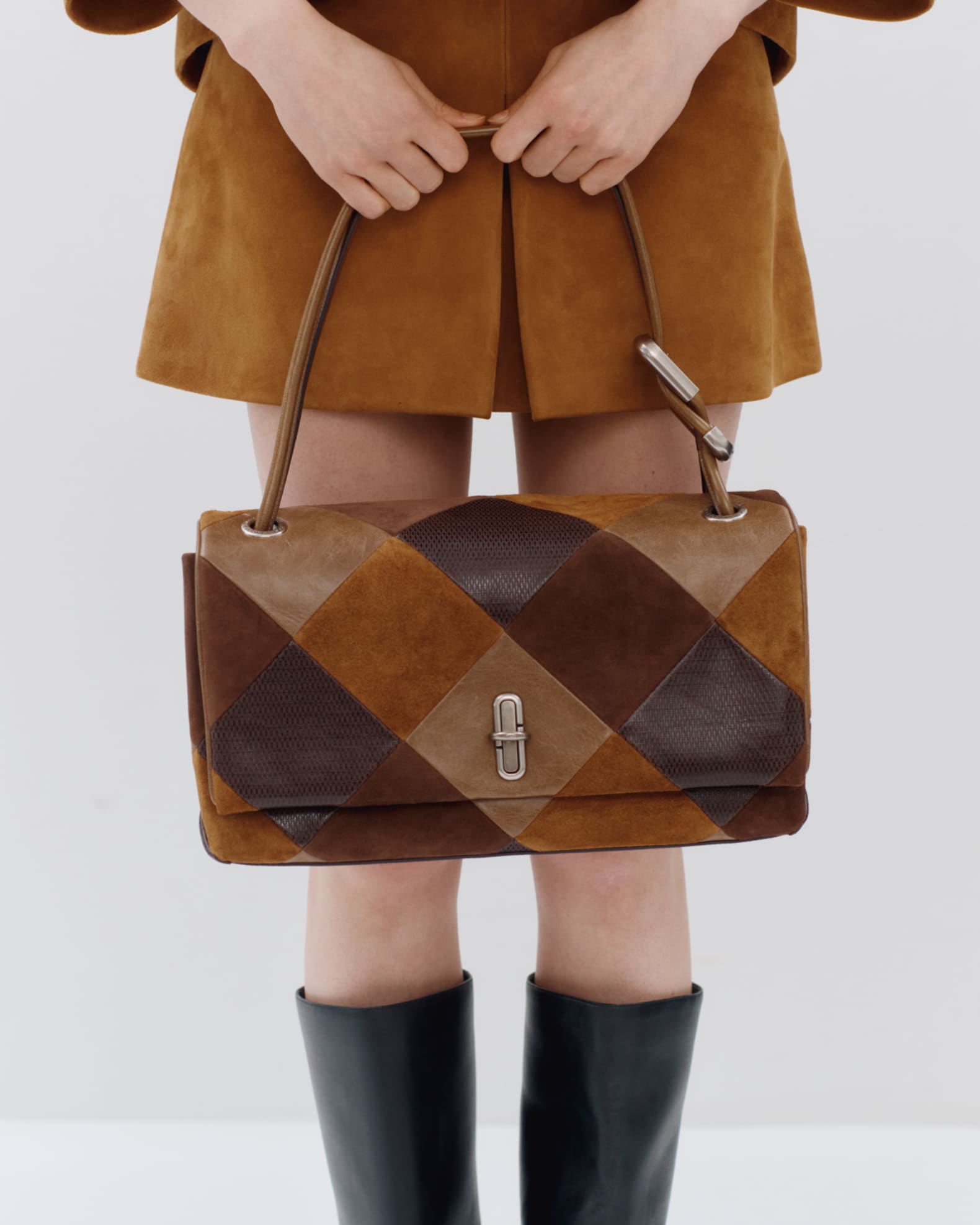 Marc Jacobs The Large Dual Patchwork Leather Shoulder Bag | Neiman Marcus