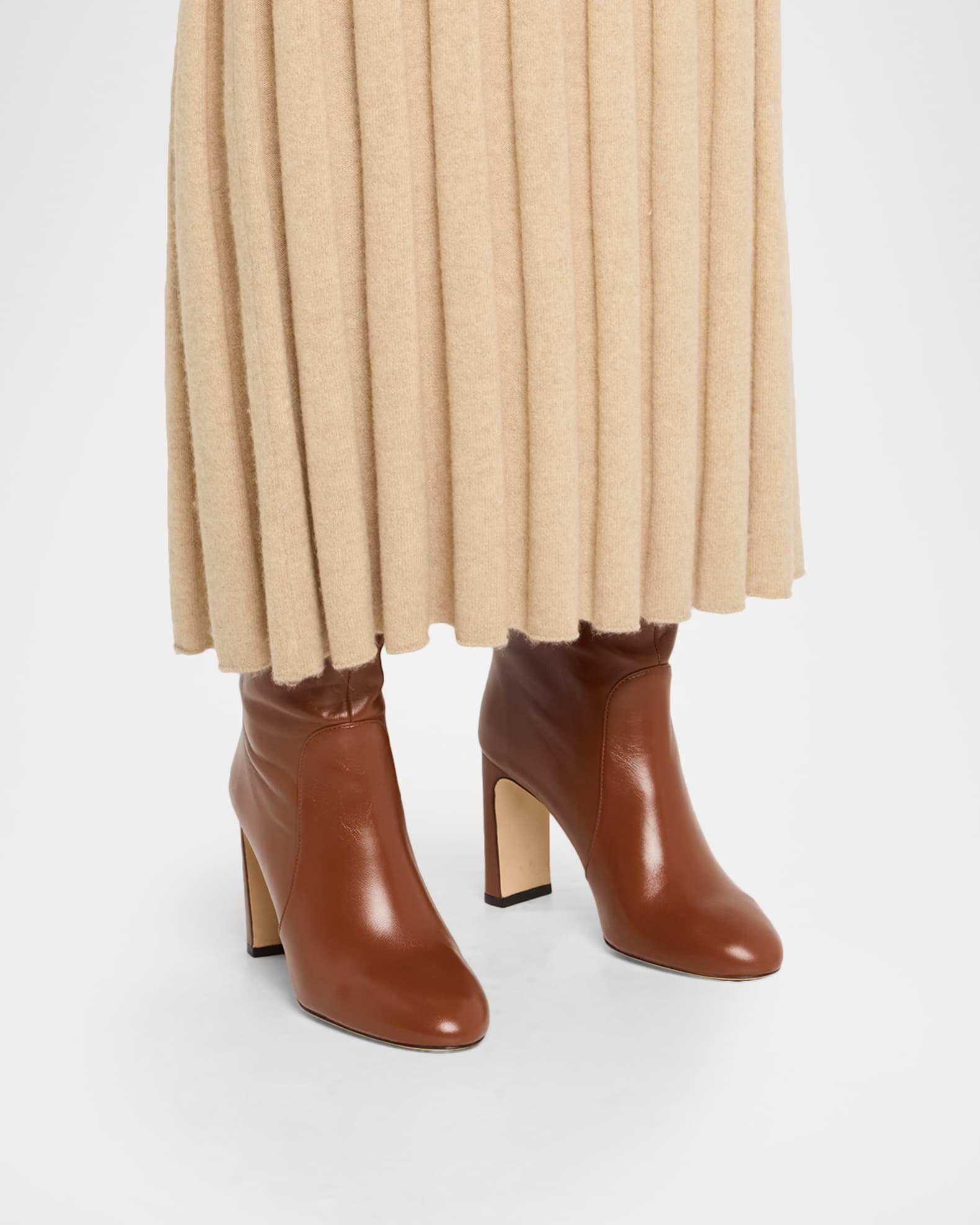 Stuart Weitzman Babette Tubo Leather Knee-High Boots | Neiman Marcus