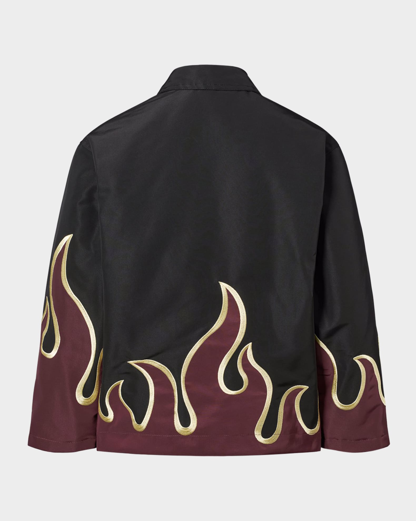 Molo Boy's Hotson Fire-Print Shirt Jacket, Size 6 | Neiman Marcus