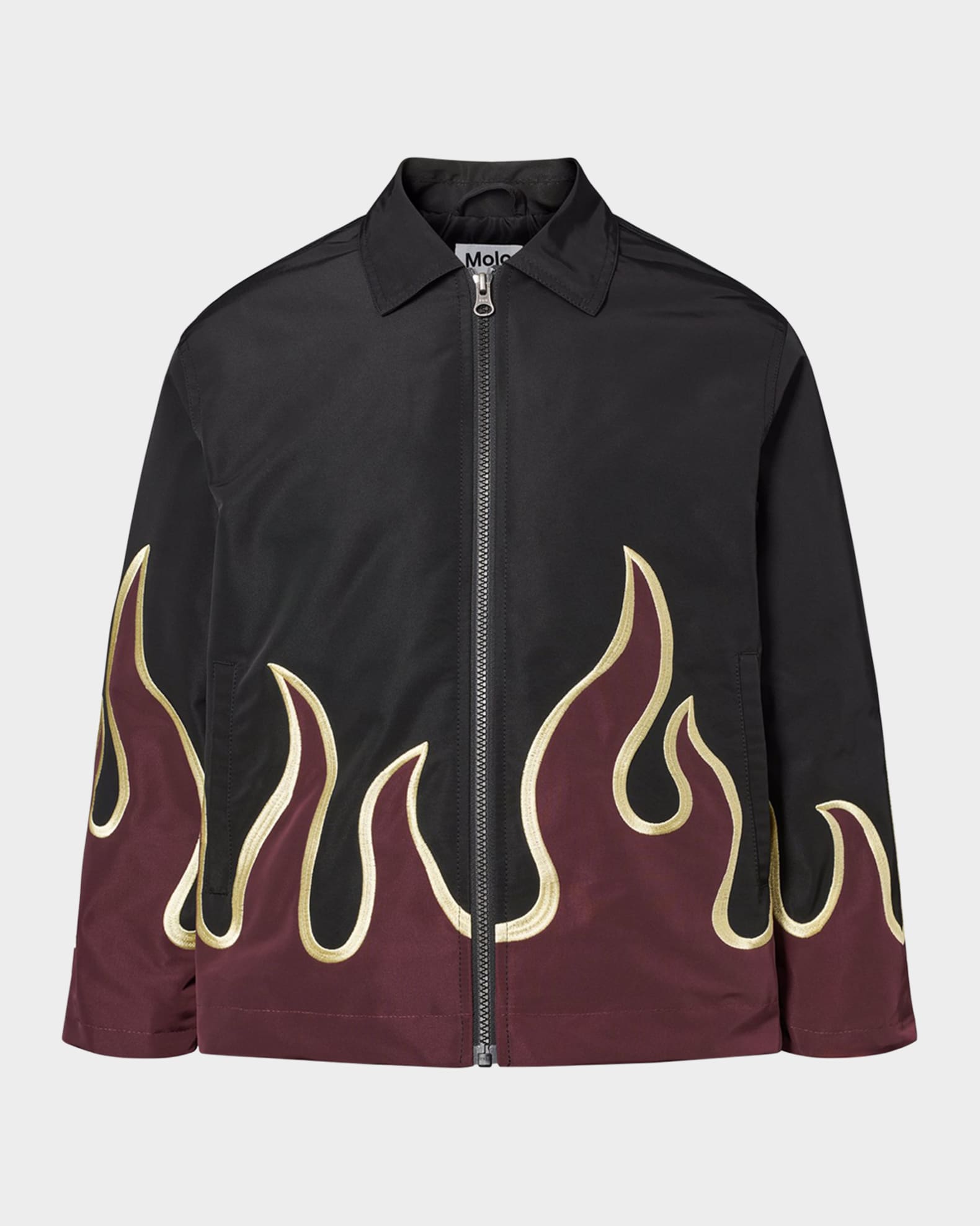 Boy's Hotson Fire-Print Shirt Jacket | Neiman Marcus