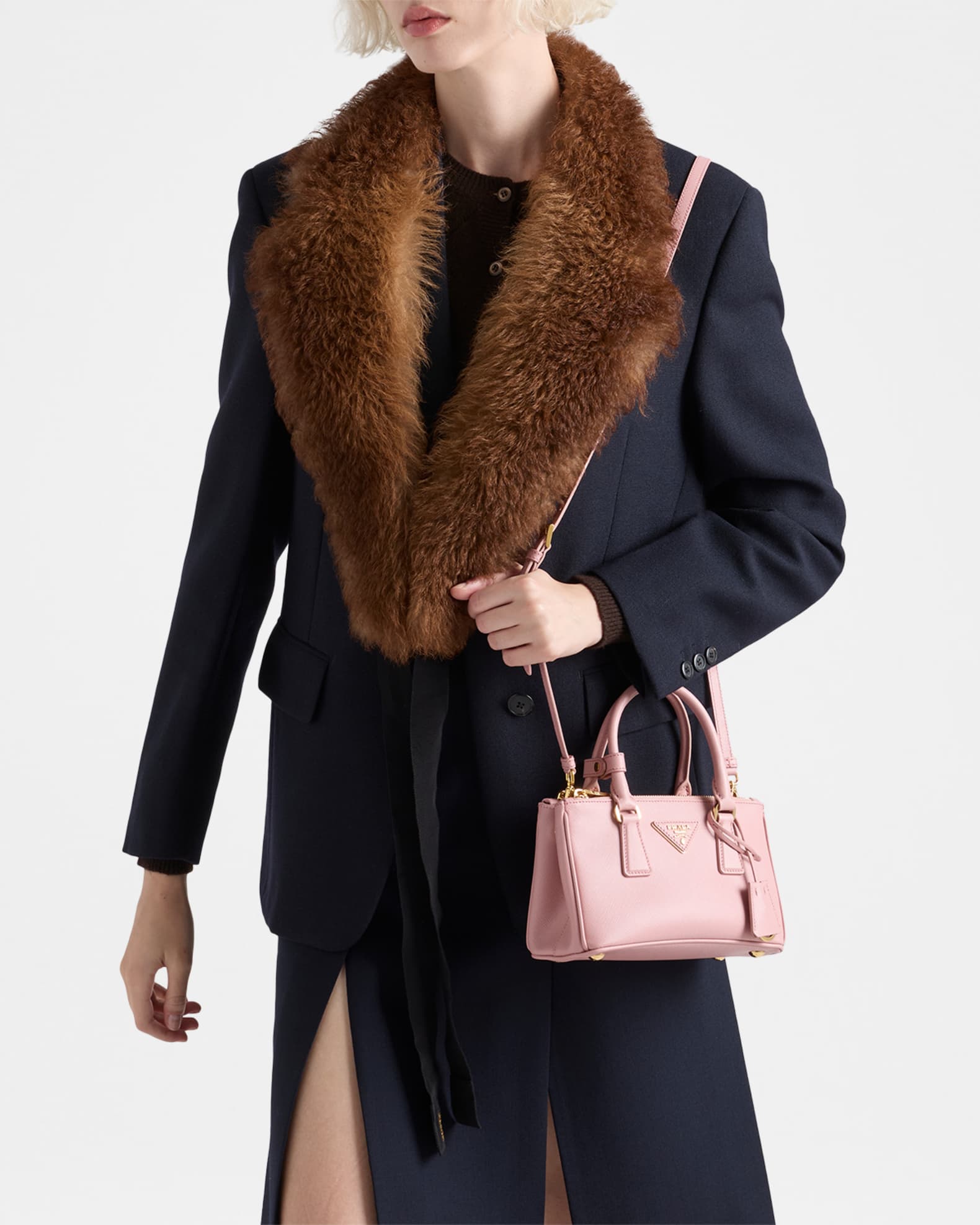 Prada Galleria Mini Saffiano Leather Top-Handle Bag | Neiman Marcus