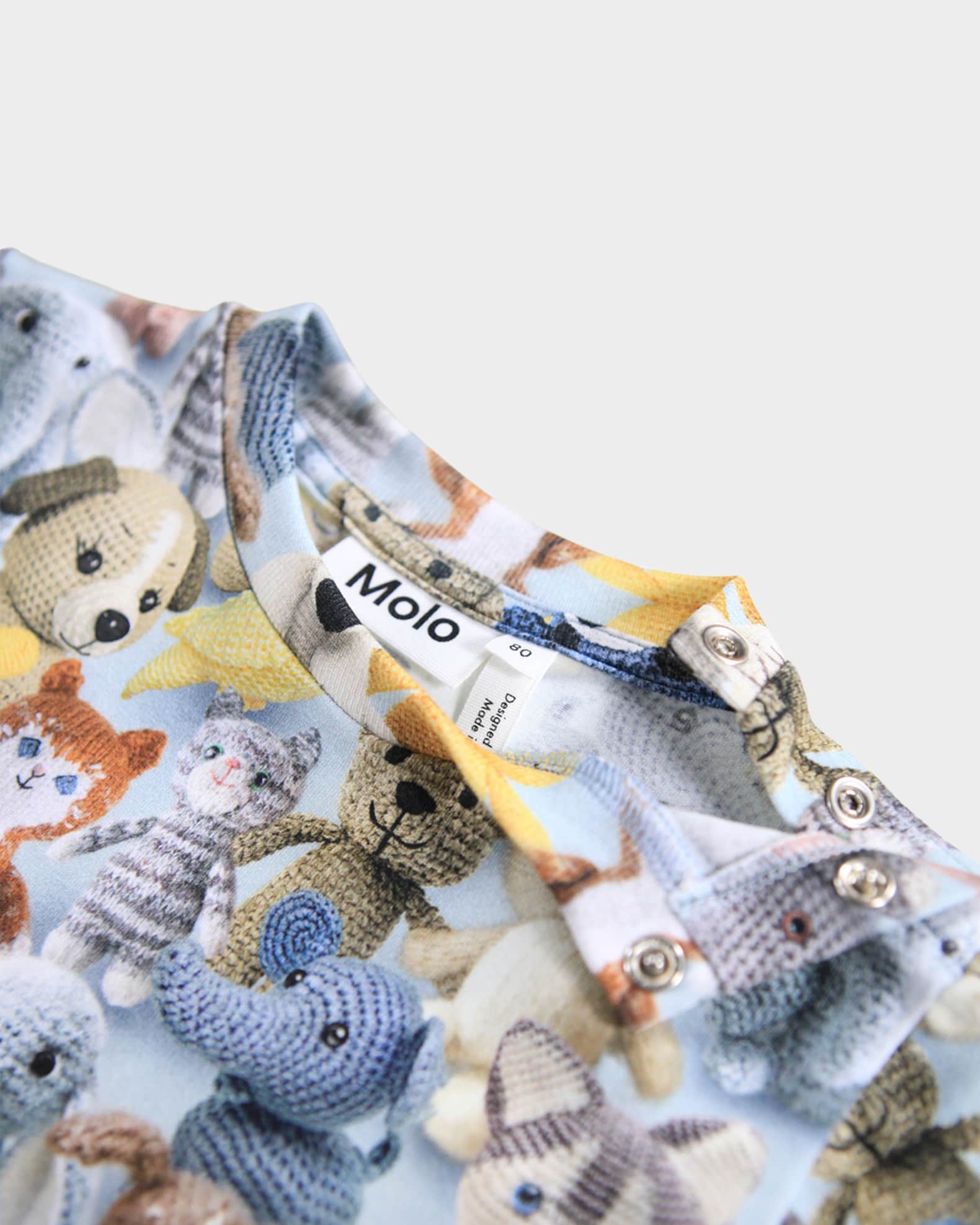 Molo Kid's Eloy Printed Long-Sleeve Top, Size 12M-2 | Neiman Marcus