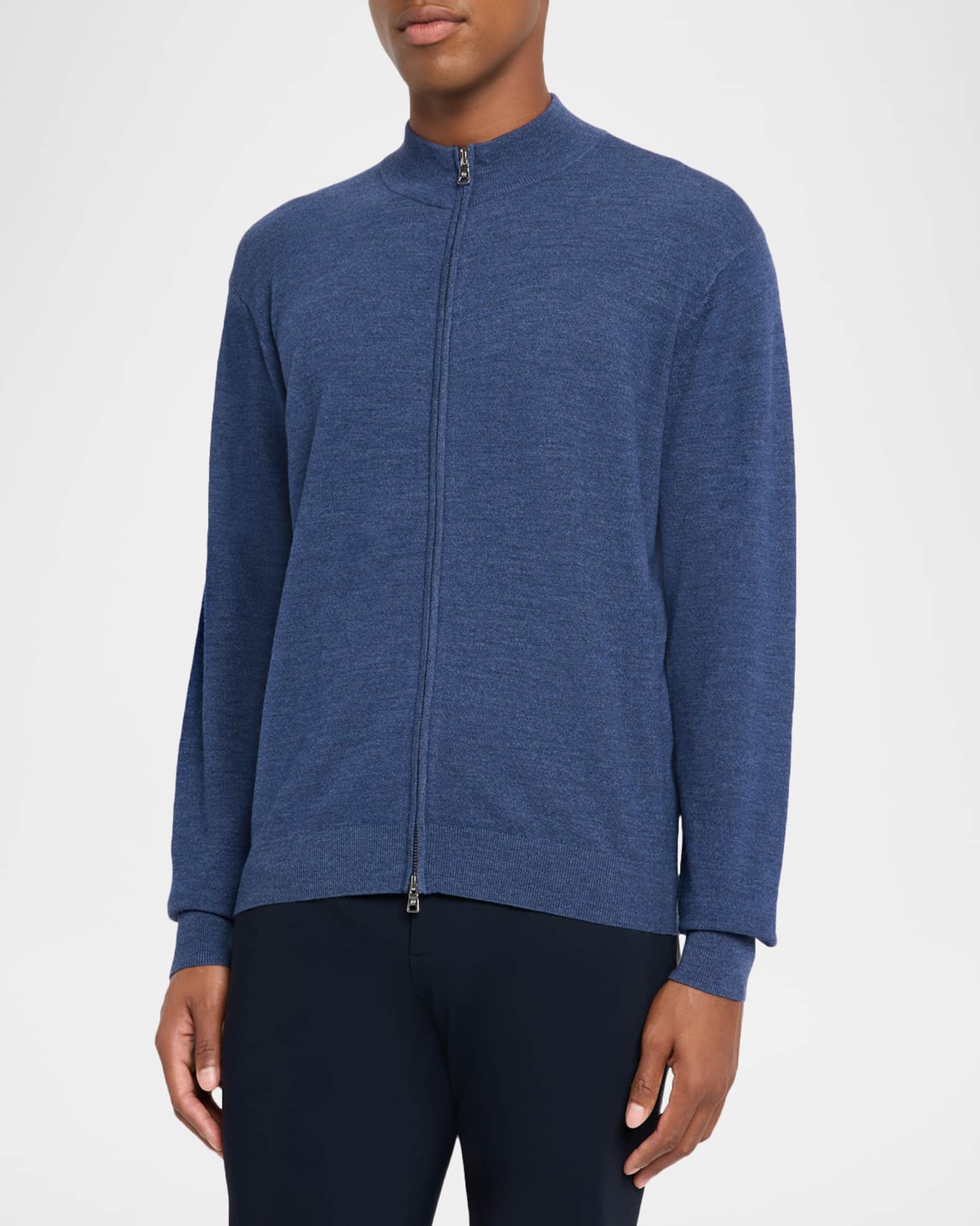 Peter Millar Men's Excursionist Flex Full-Zip Sweater | Neiman Marcus